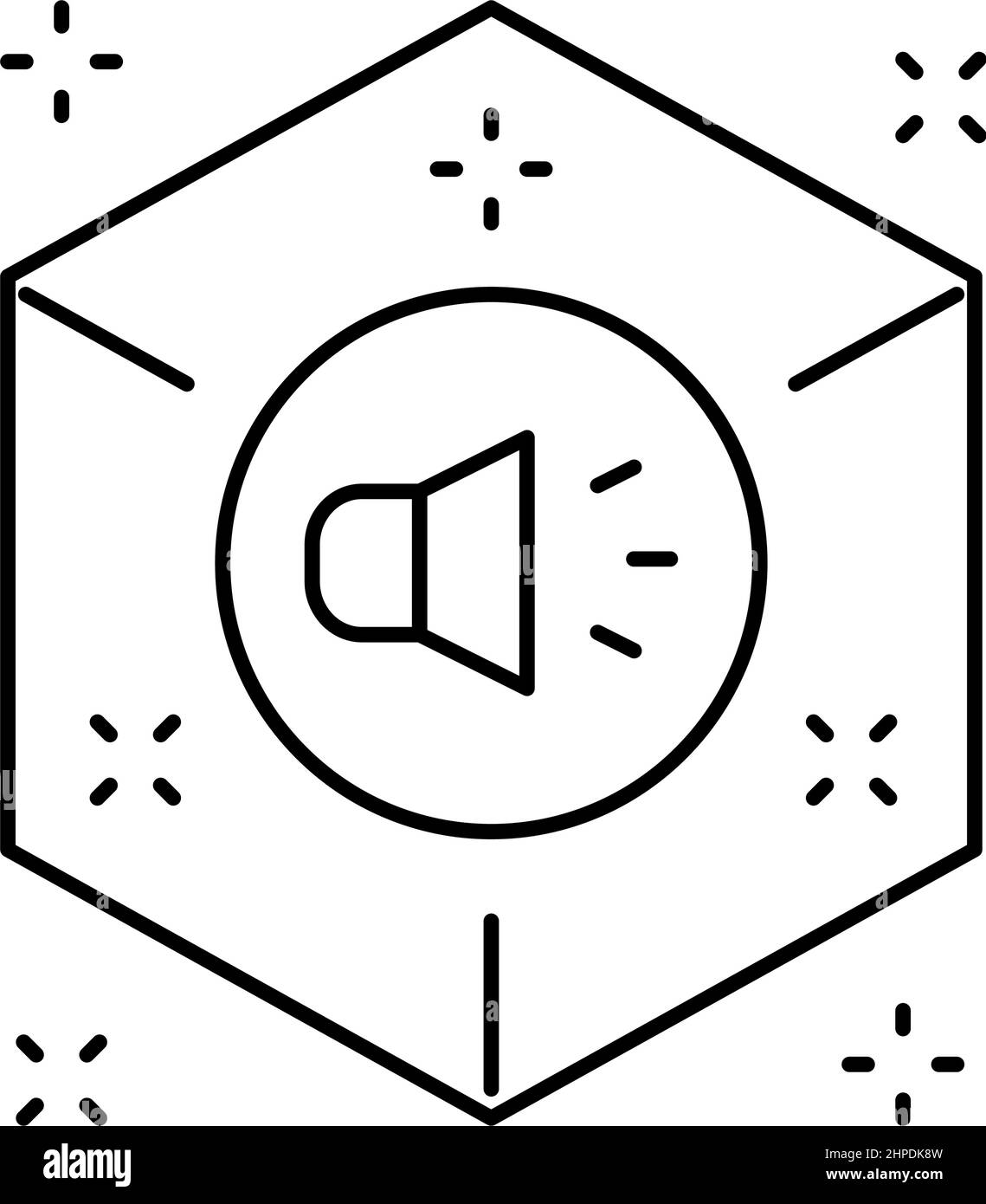surround sound line icon vector illustration Stock Vector Image & Art ...