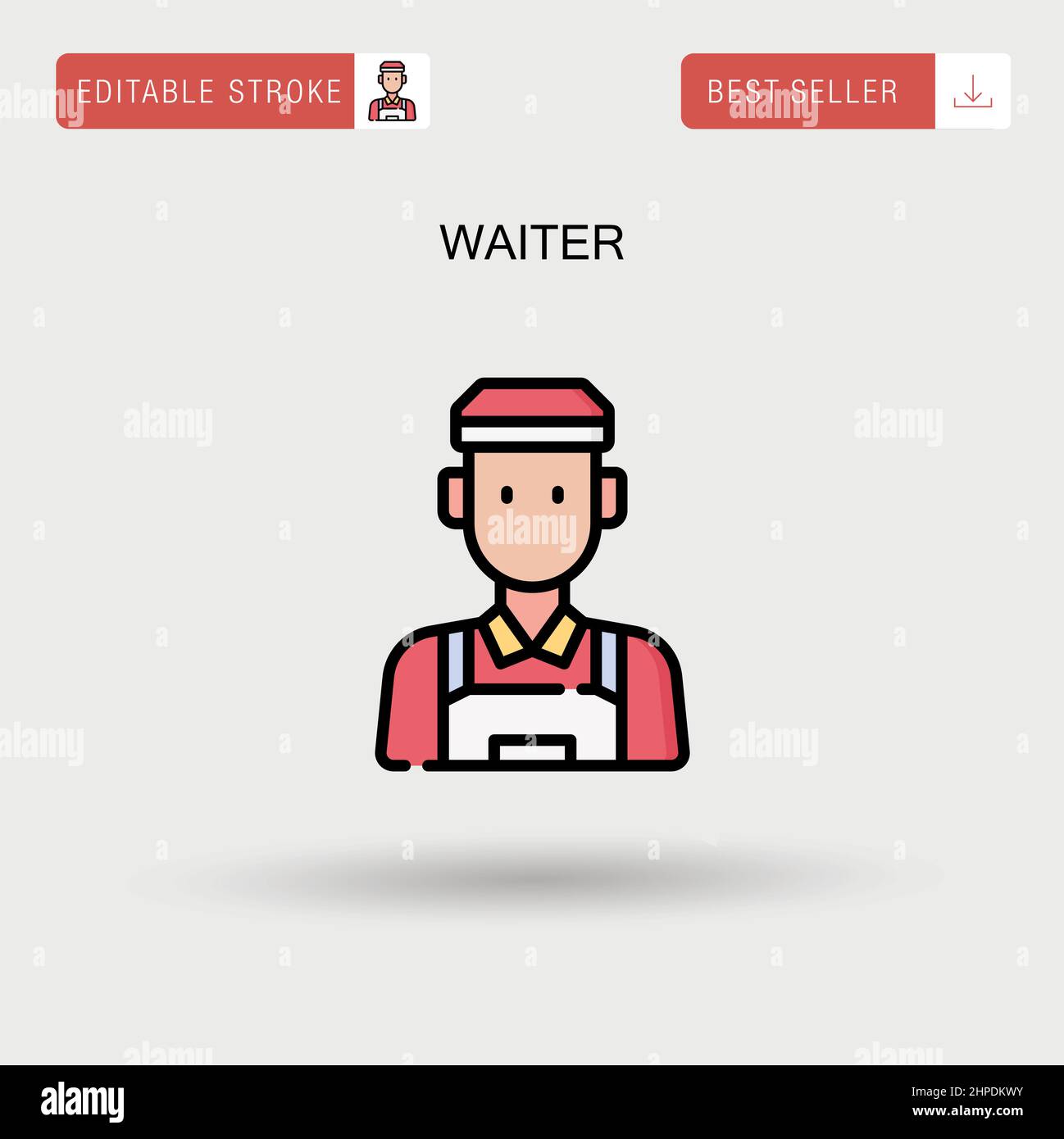 Man woman order restaurant waiter Stock Vector Images - Alamy