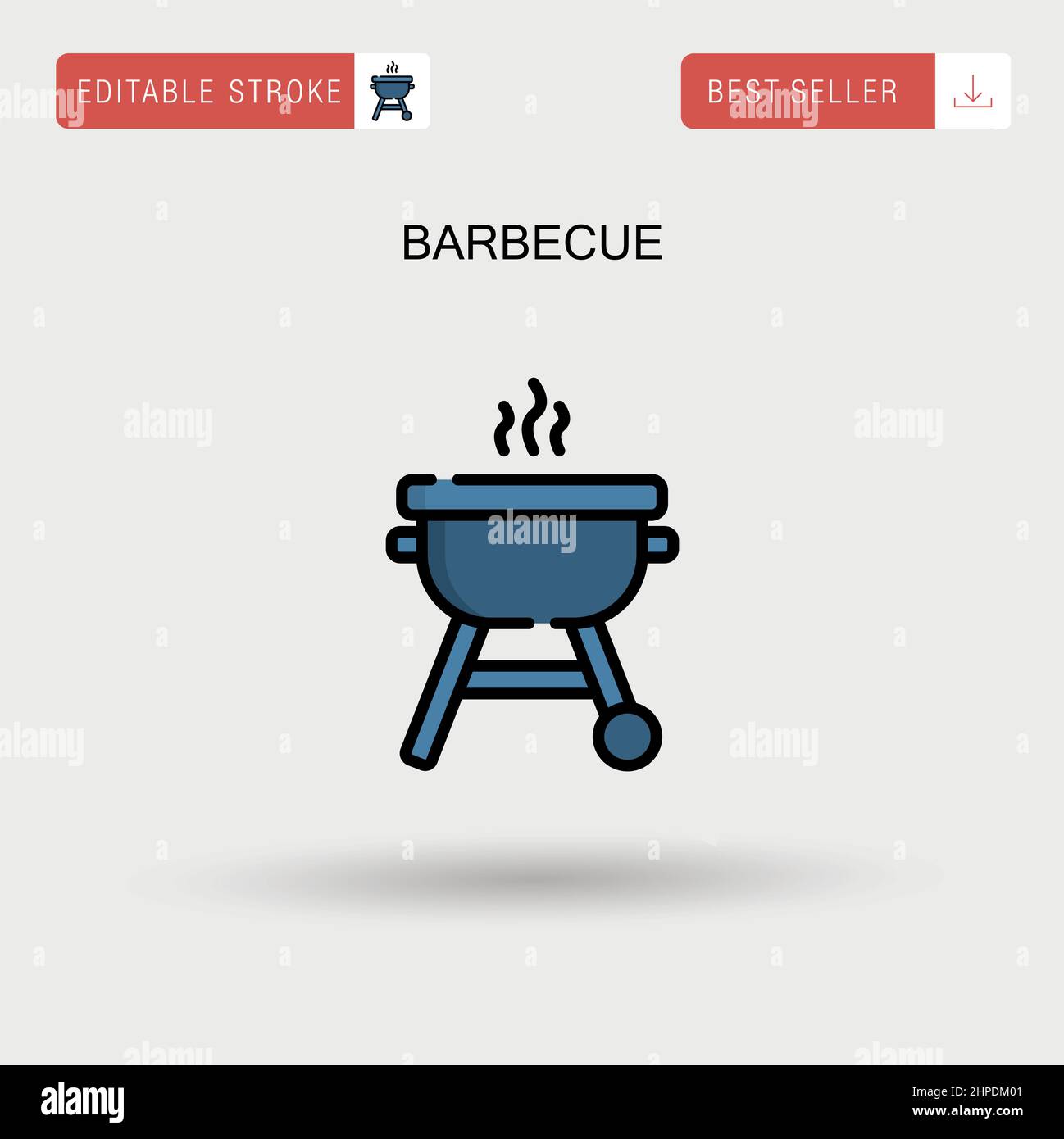 Barbecue icon Stock Vector Images - Alamy