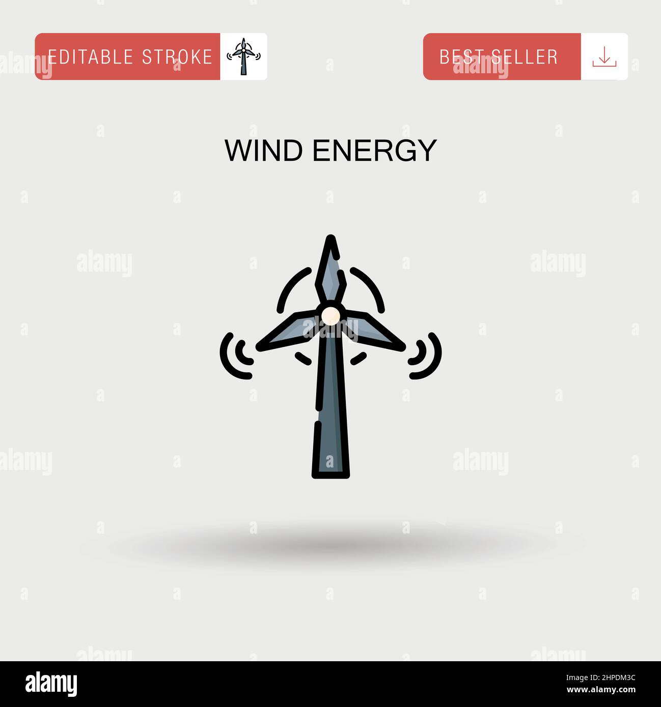 Wind power renewable energy icon hi-res stock photography and images ...