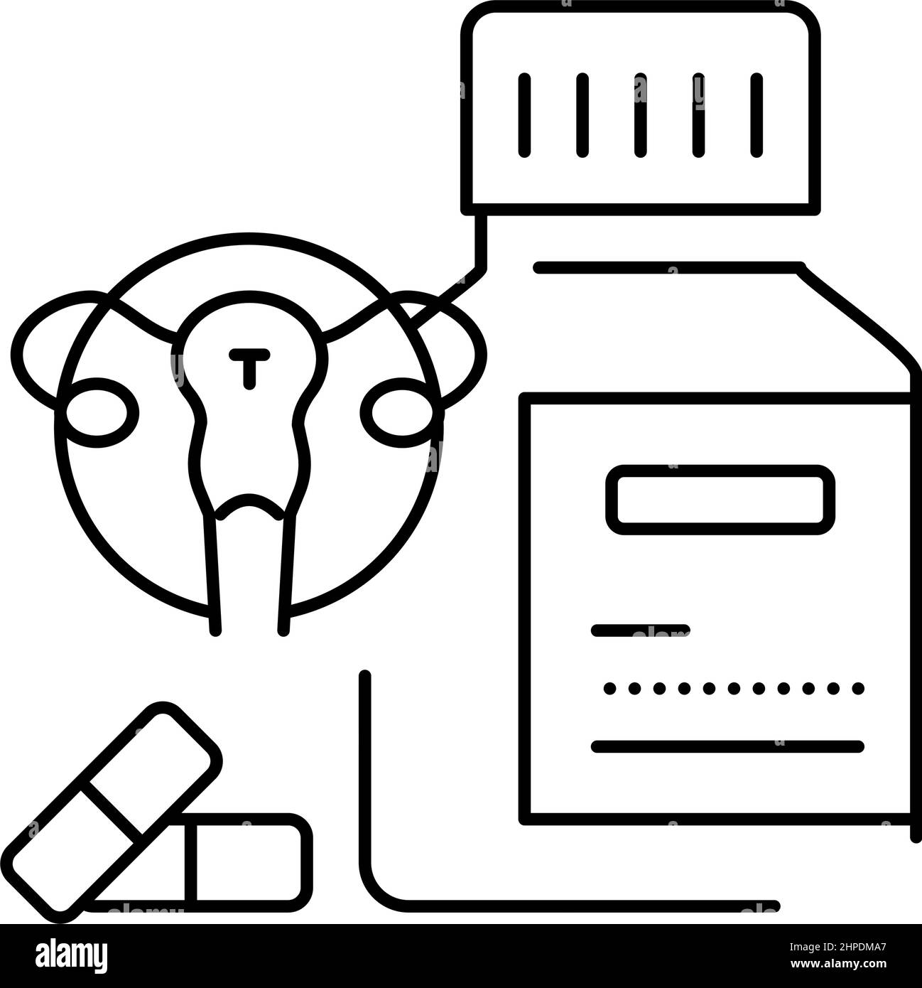 smear for tests line icon vector illustration Stock Vector Image & Art ...