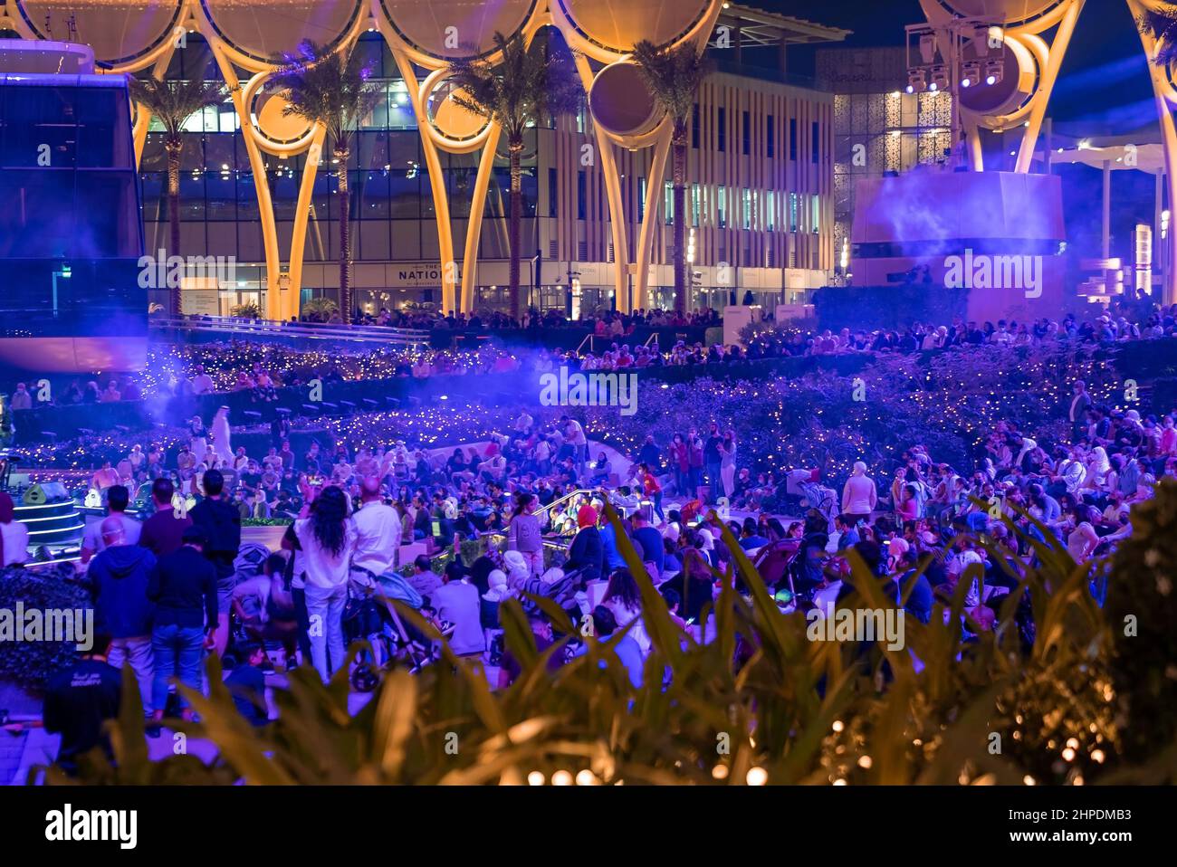 Dubai Expo 2020 exhibition show with many amazing pavilions Stock Photo ...
