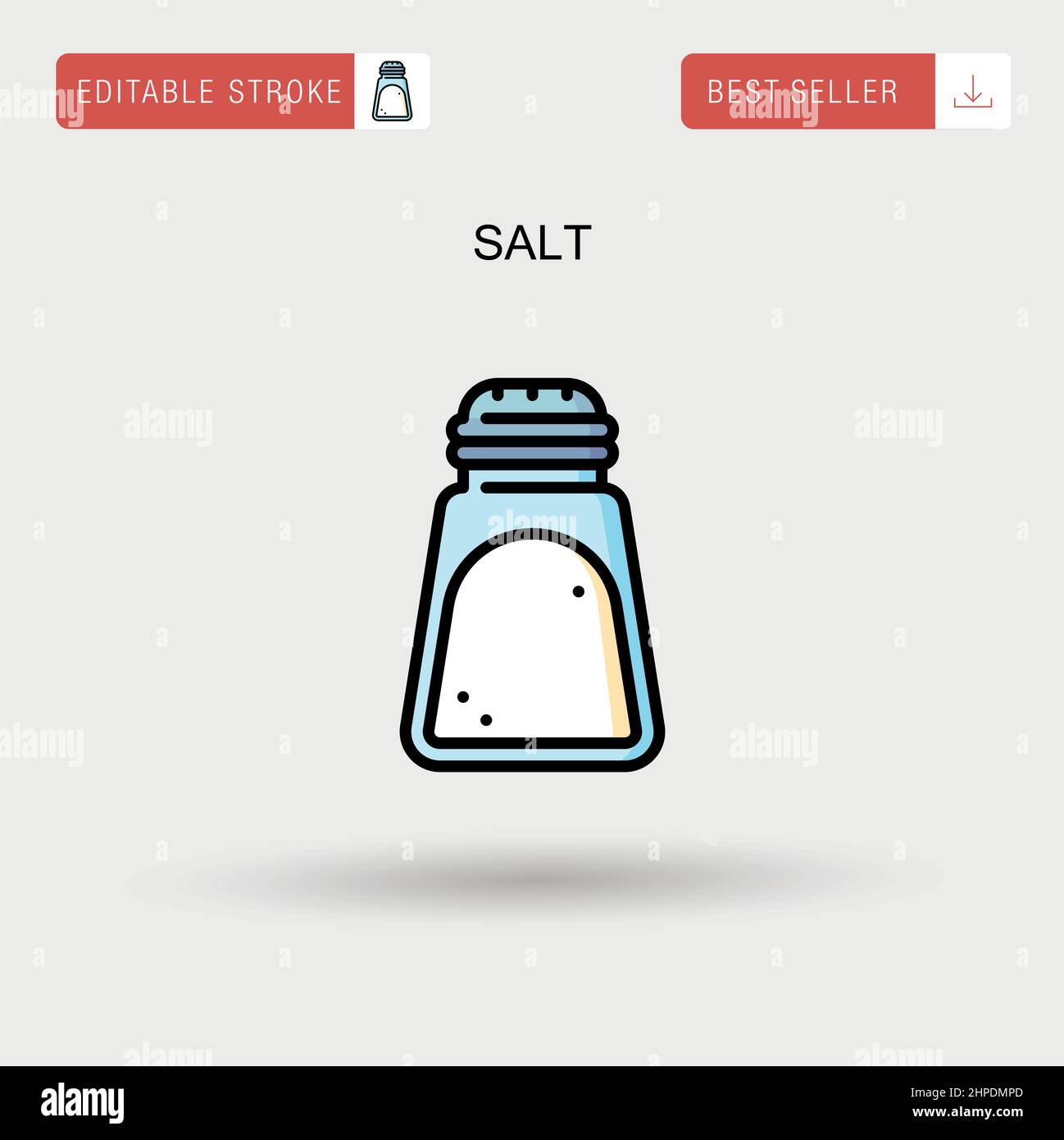 Salt Simple vector icon Stock Vector Image & Art - Alamy