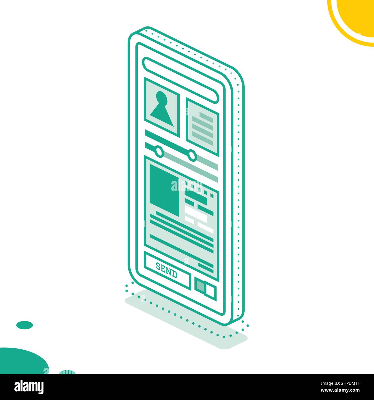Smartphone. Vector Illustration. Isometric Modern Digital Device ...