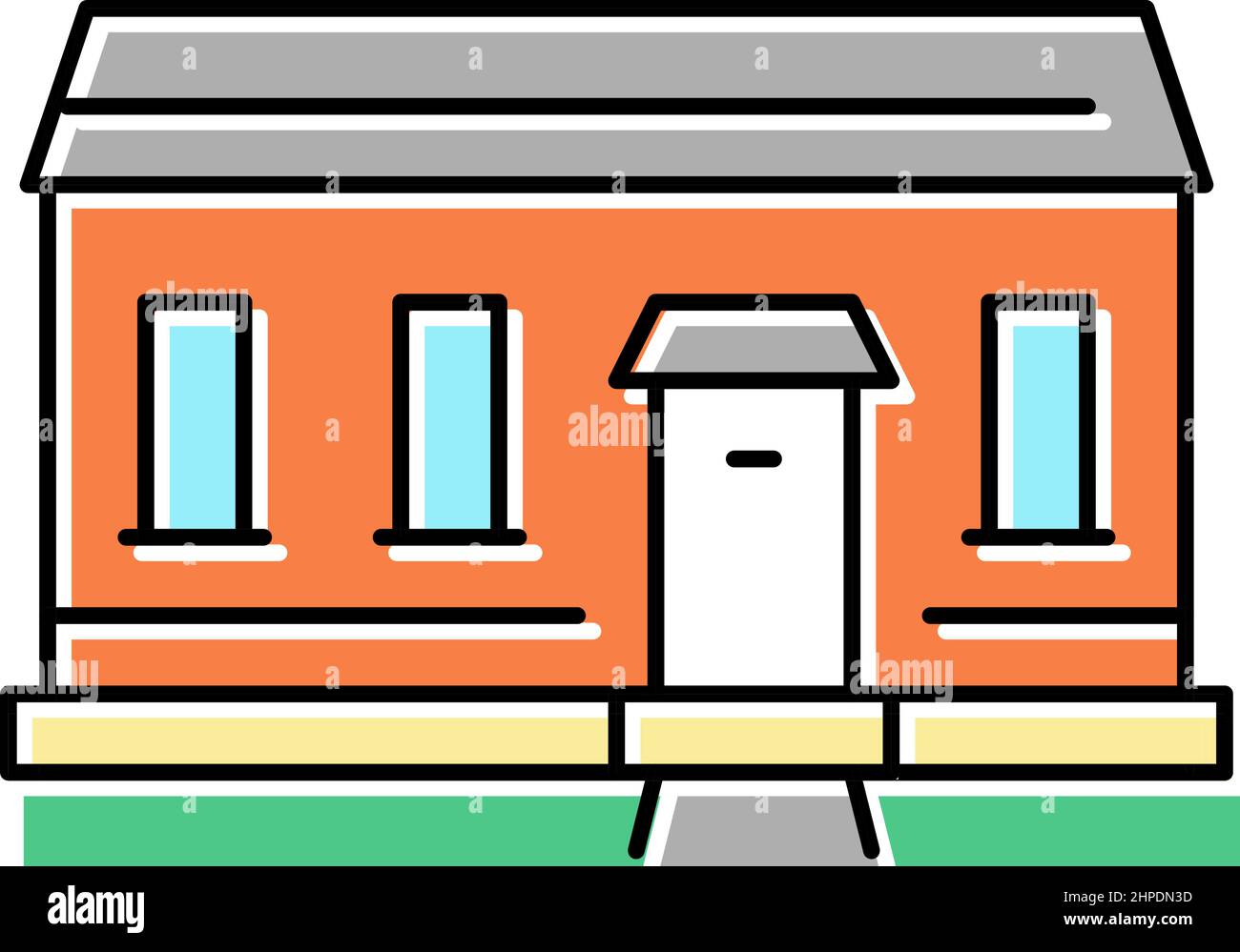 tiny home color icon vector illustration Stock Vector Image & Art - Alamy
