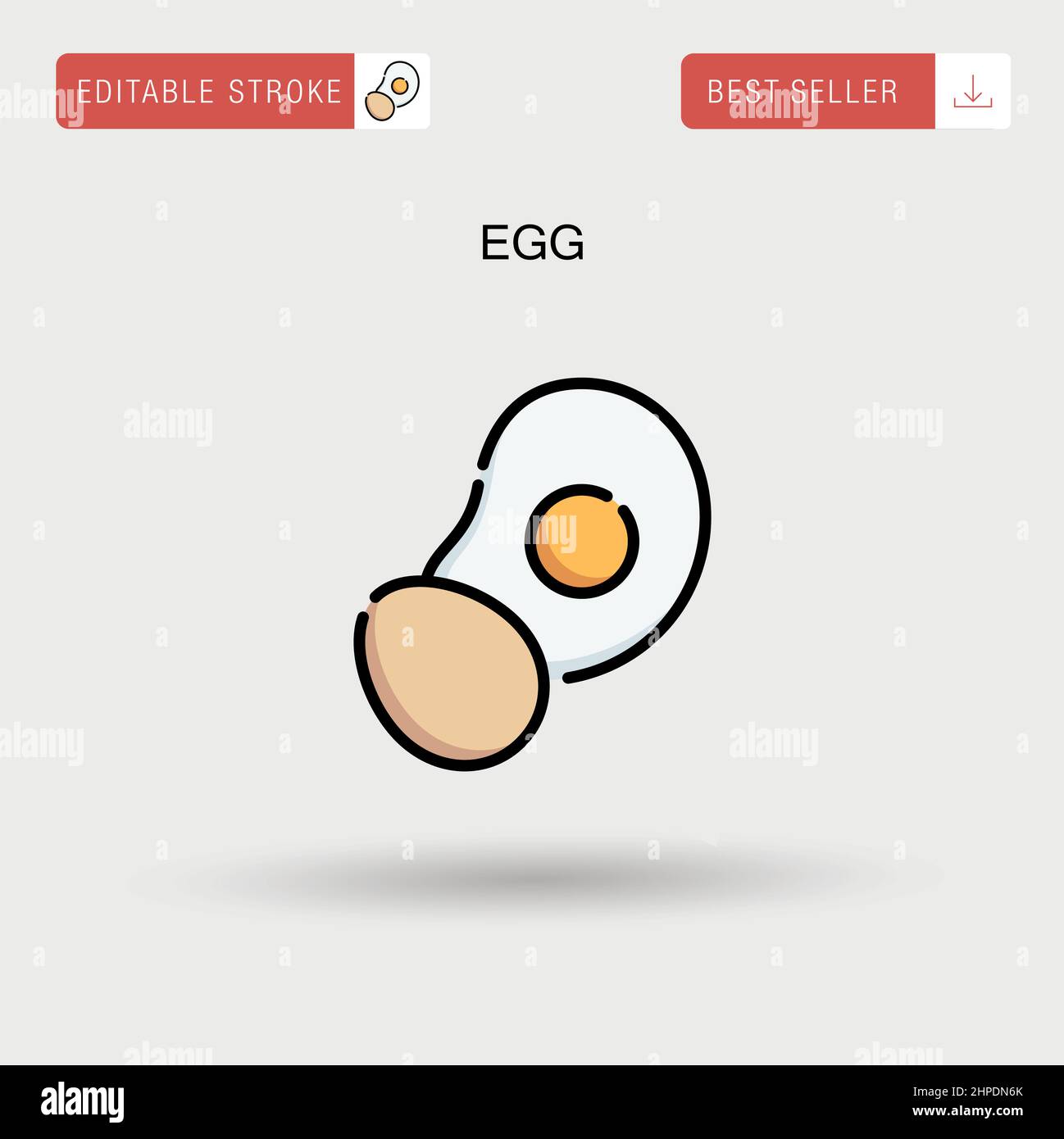 Egg Simple vector icon Stock Vector Image & Art - Alamy