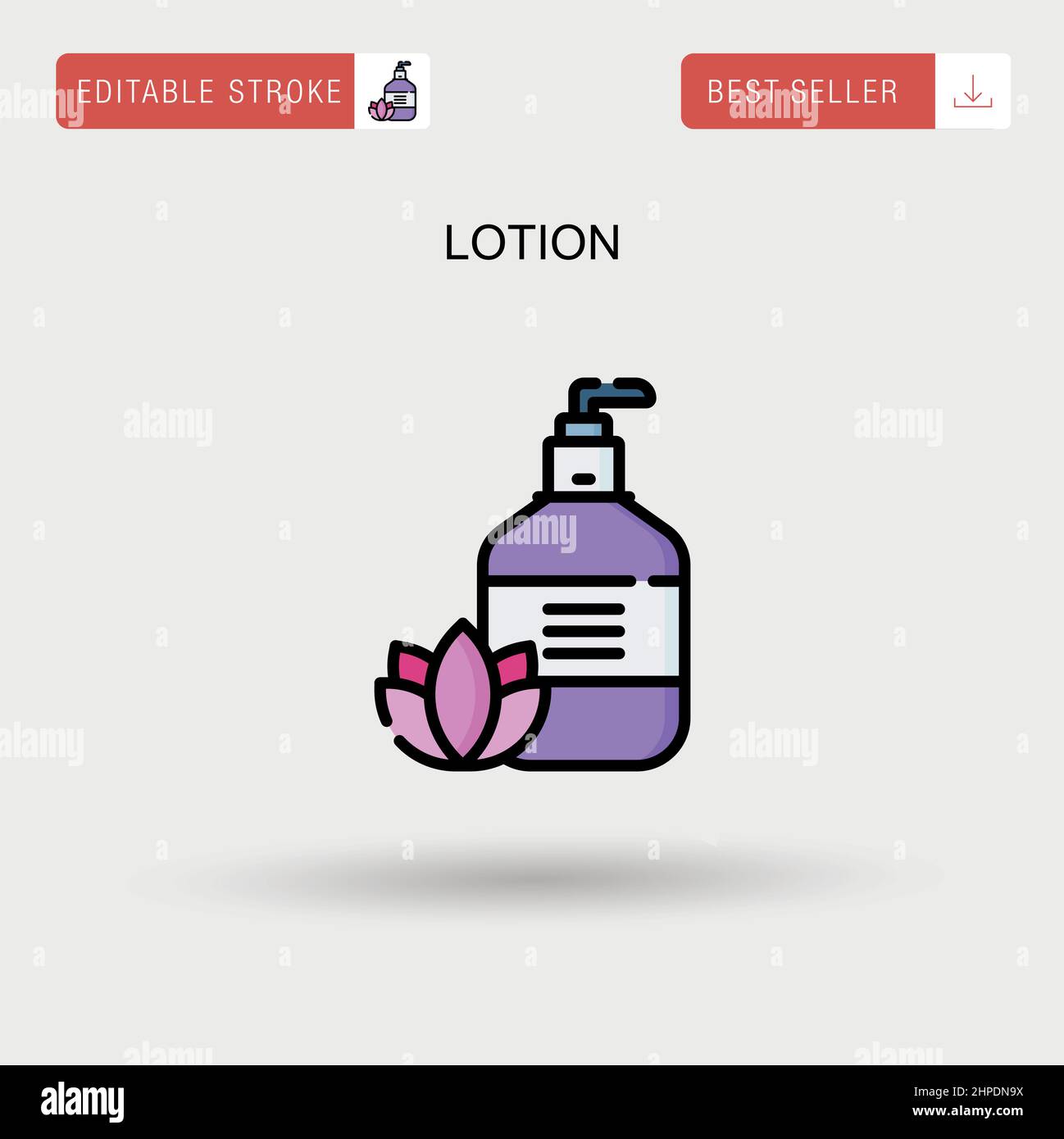 Lotion Simple vector icon Stock Vector Image & Art - Alamy