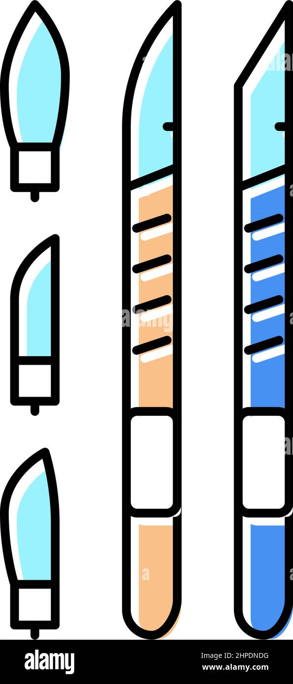 scalpel medical color icon vector illustration Stock Vector Image & Art ...