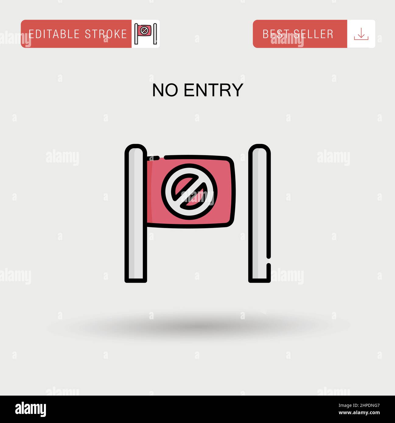 No entry Simple vector icon Stock Vector Image & Art - Alamy
