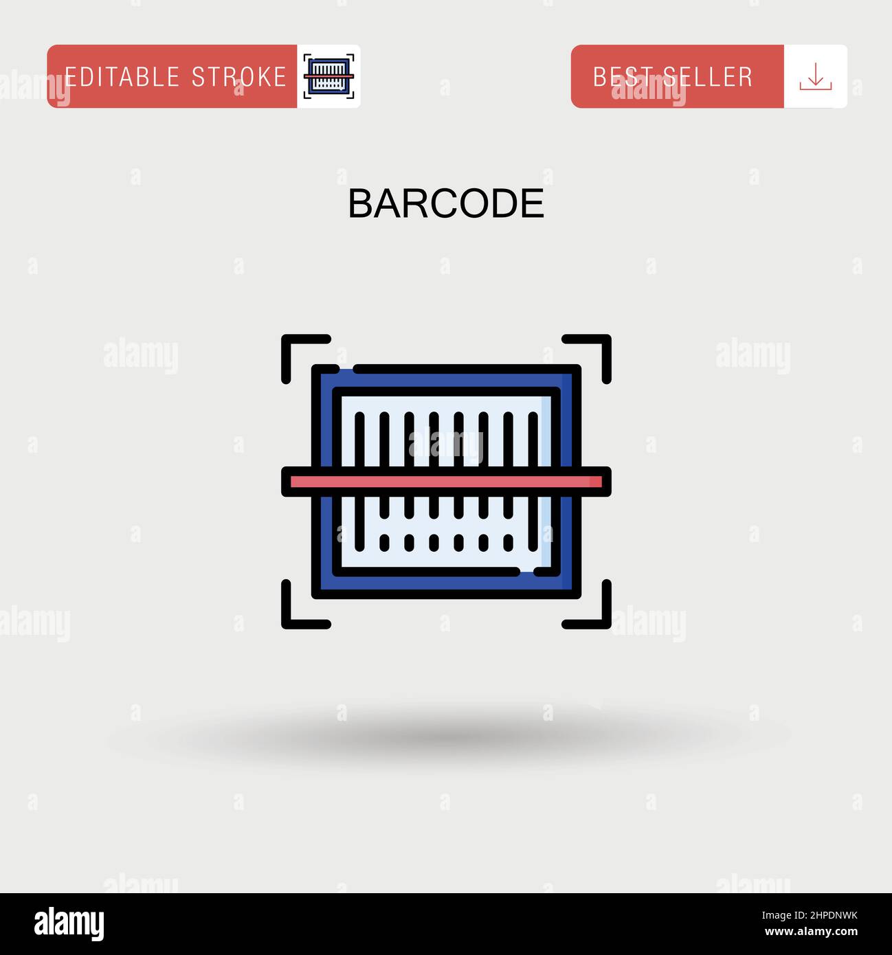 Barcode Simple vector icon Stock Vector Image & Art - Alamy