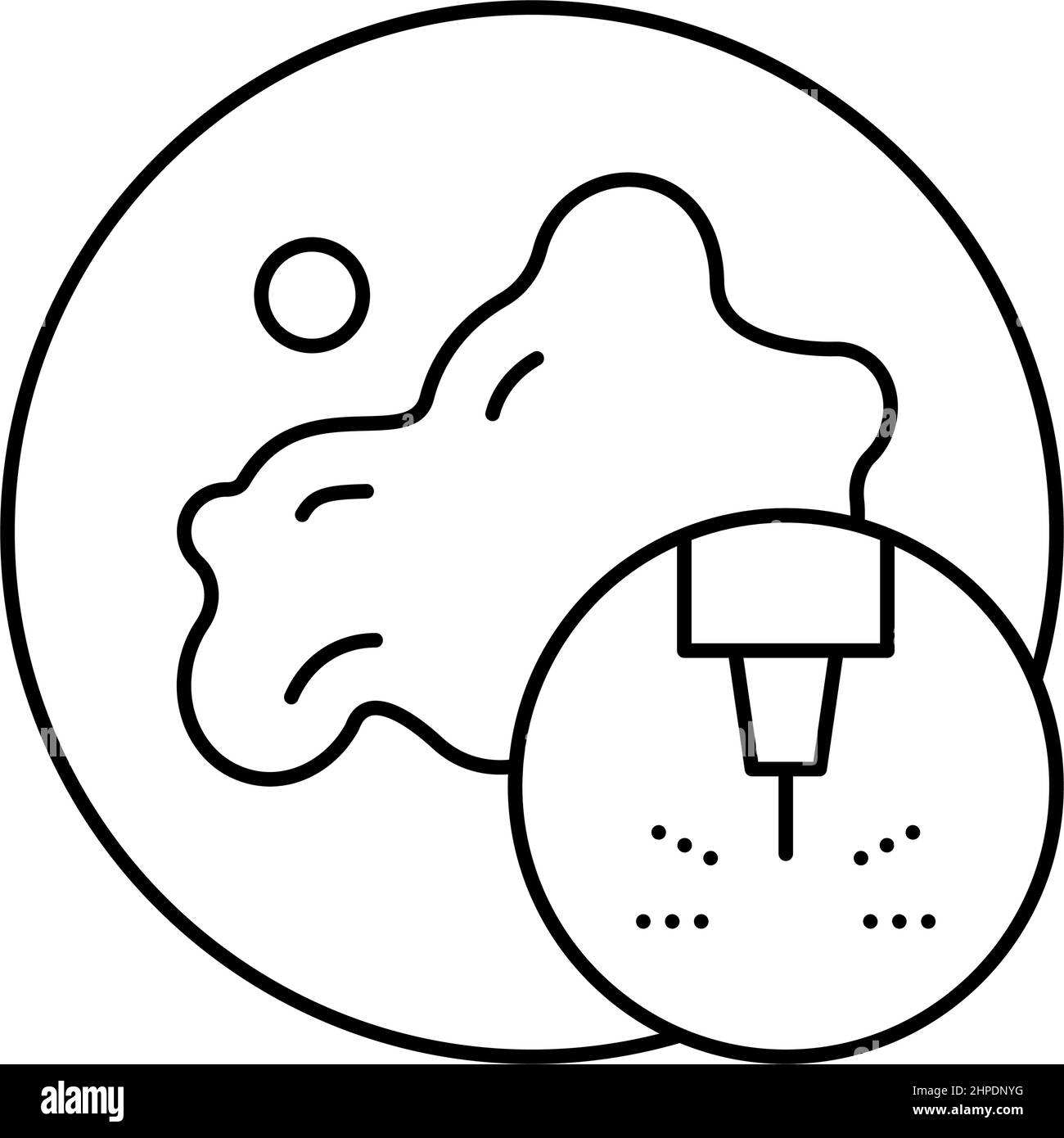 resurfacing laser line icon vector illustration Stock Vector Image ...