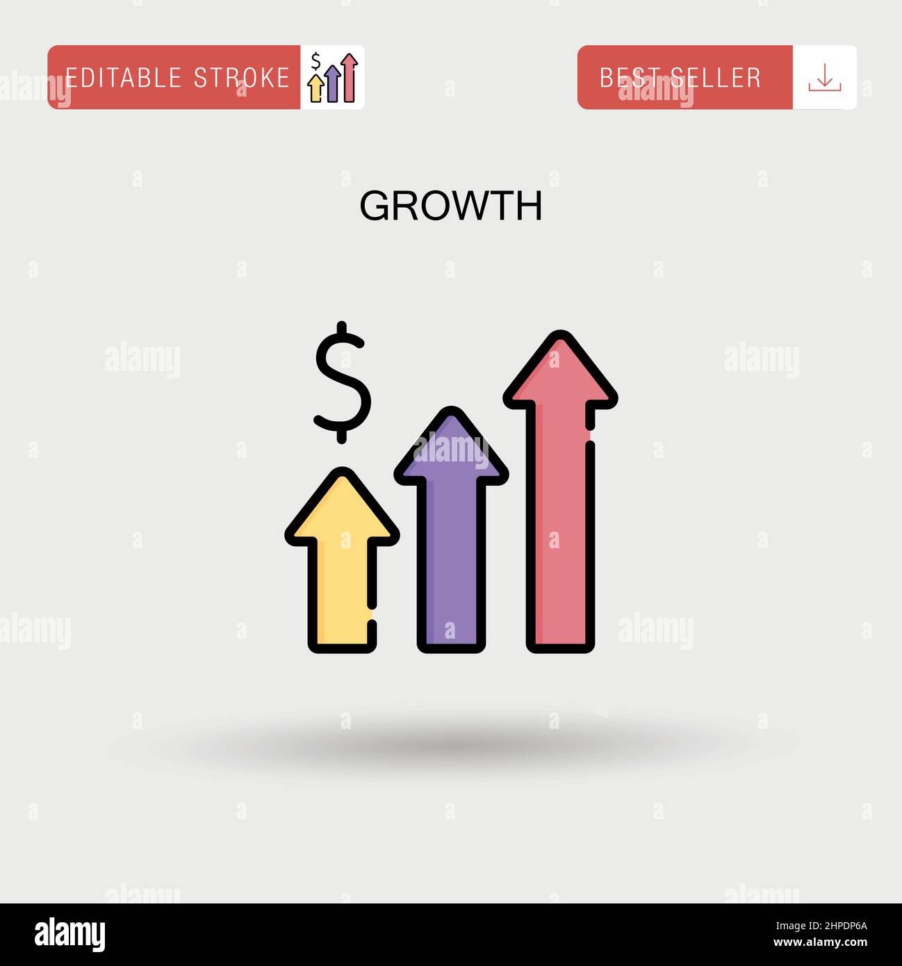 Growth Simple vector icon Stock Vector Image & Art - Alamy