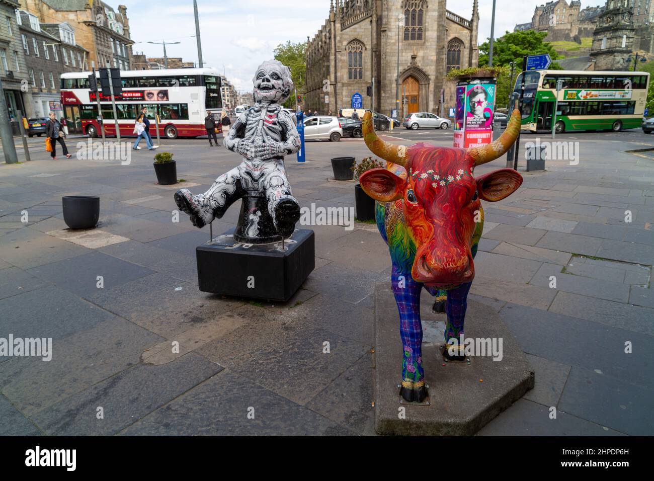 Art installation Shandwick Place Edinburgh, Scotland Stock Photo - Alamy