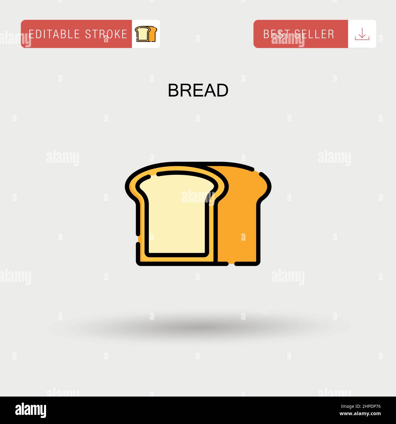 Grain bread top view Stock Vector Images - Alamy