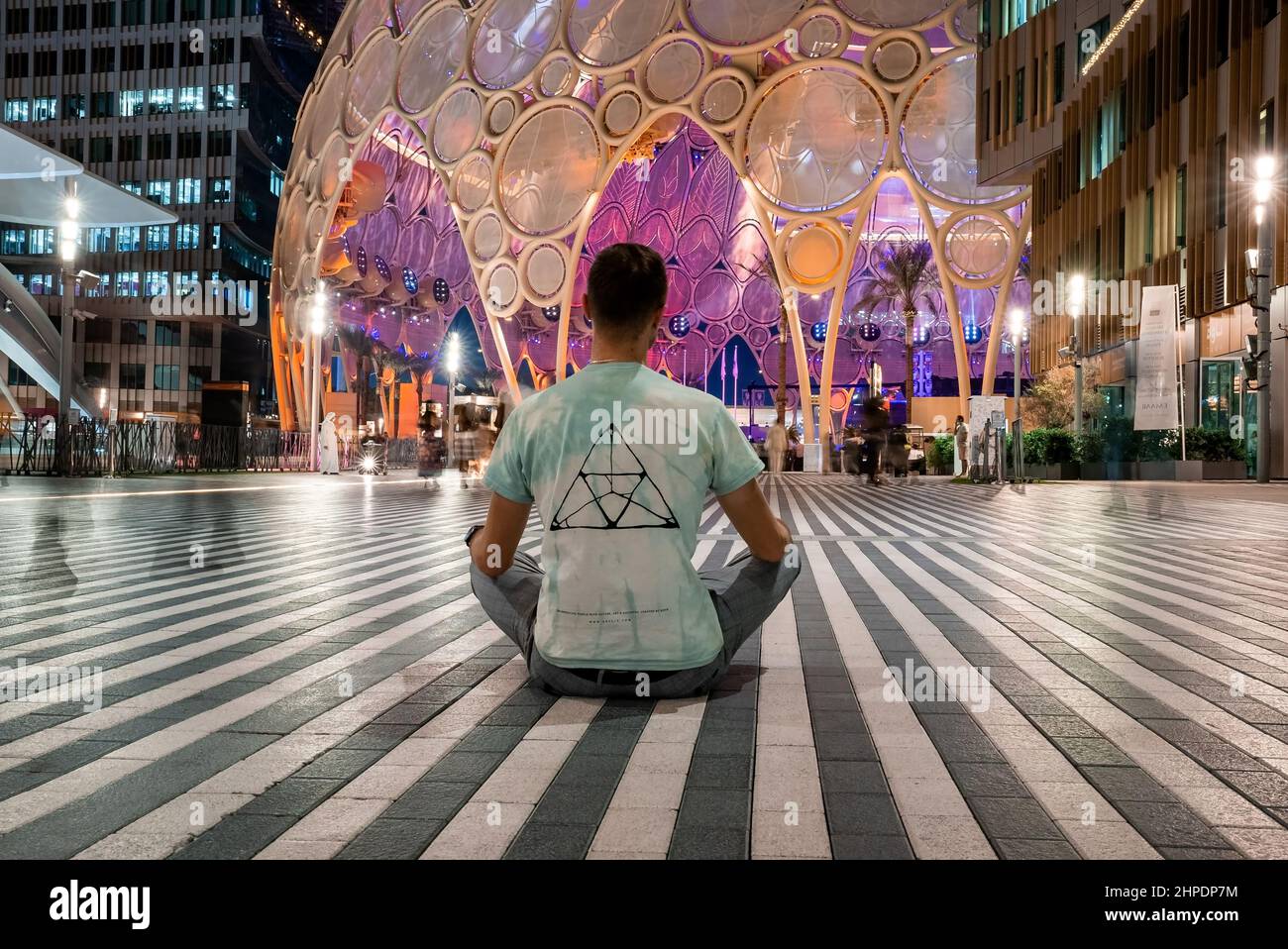 Dubai Expo 2020 exhibition show with many amazing pavilions Stock Photo ...