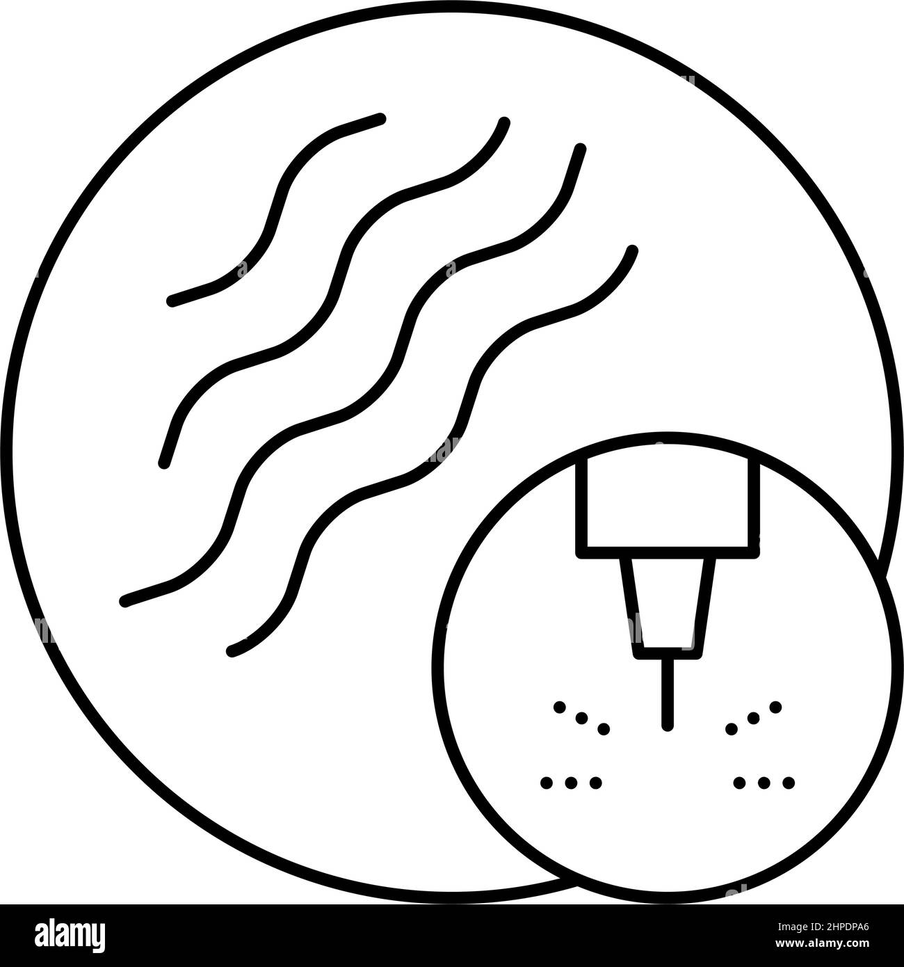 photorejuvenation skin laser line icon vector illustration Stock Vector ...