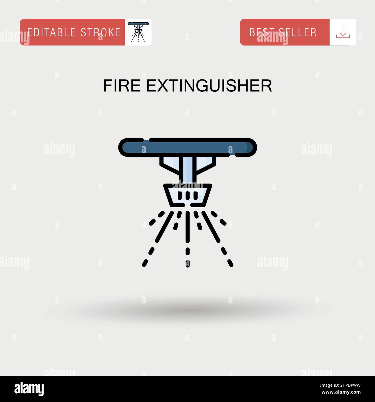 Fire extinguisher Simple vector icon Stock Vector Image & Art - Alamy