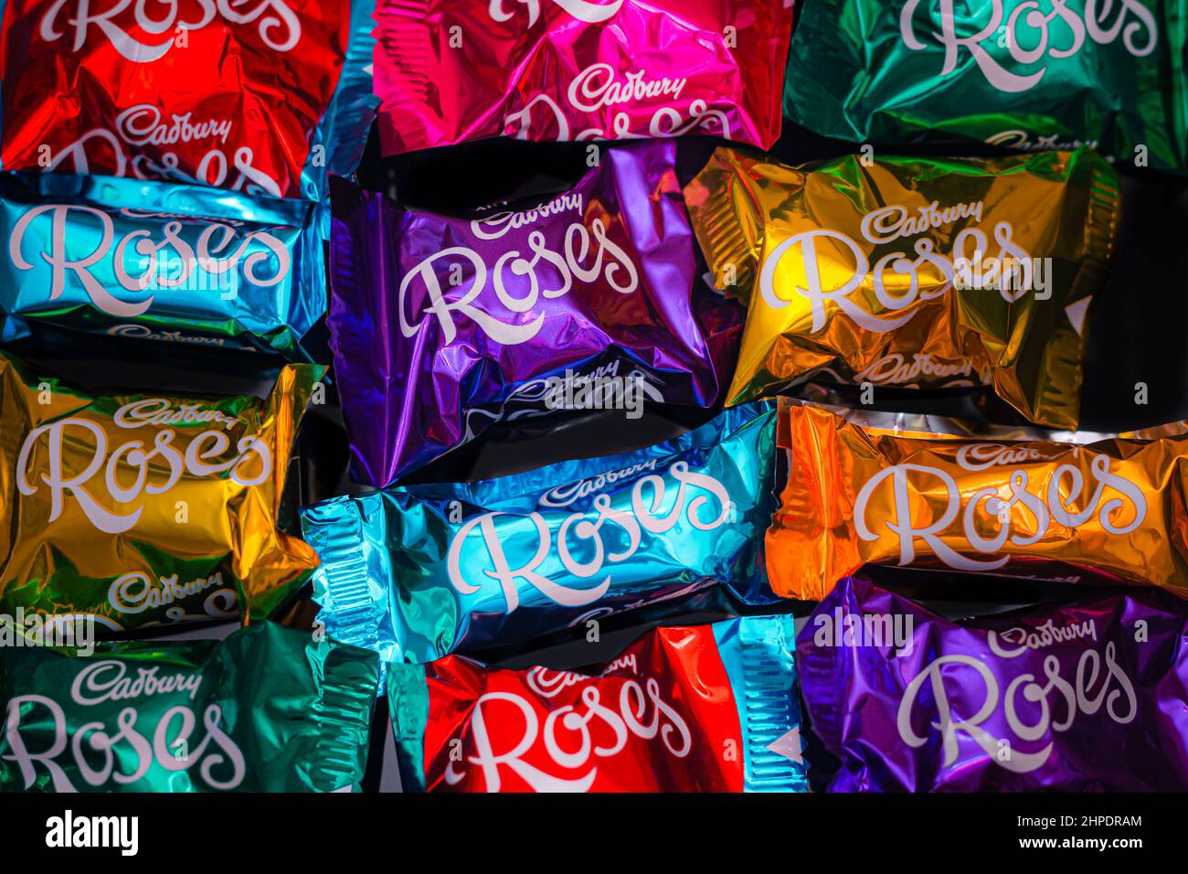 A selection of Cadburys roses Stock Photo - Alamy