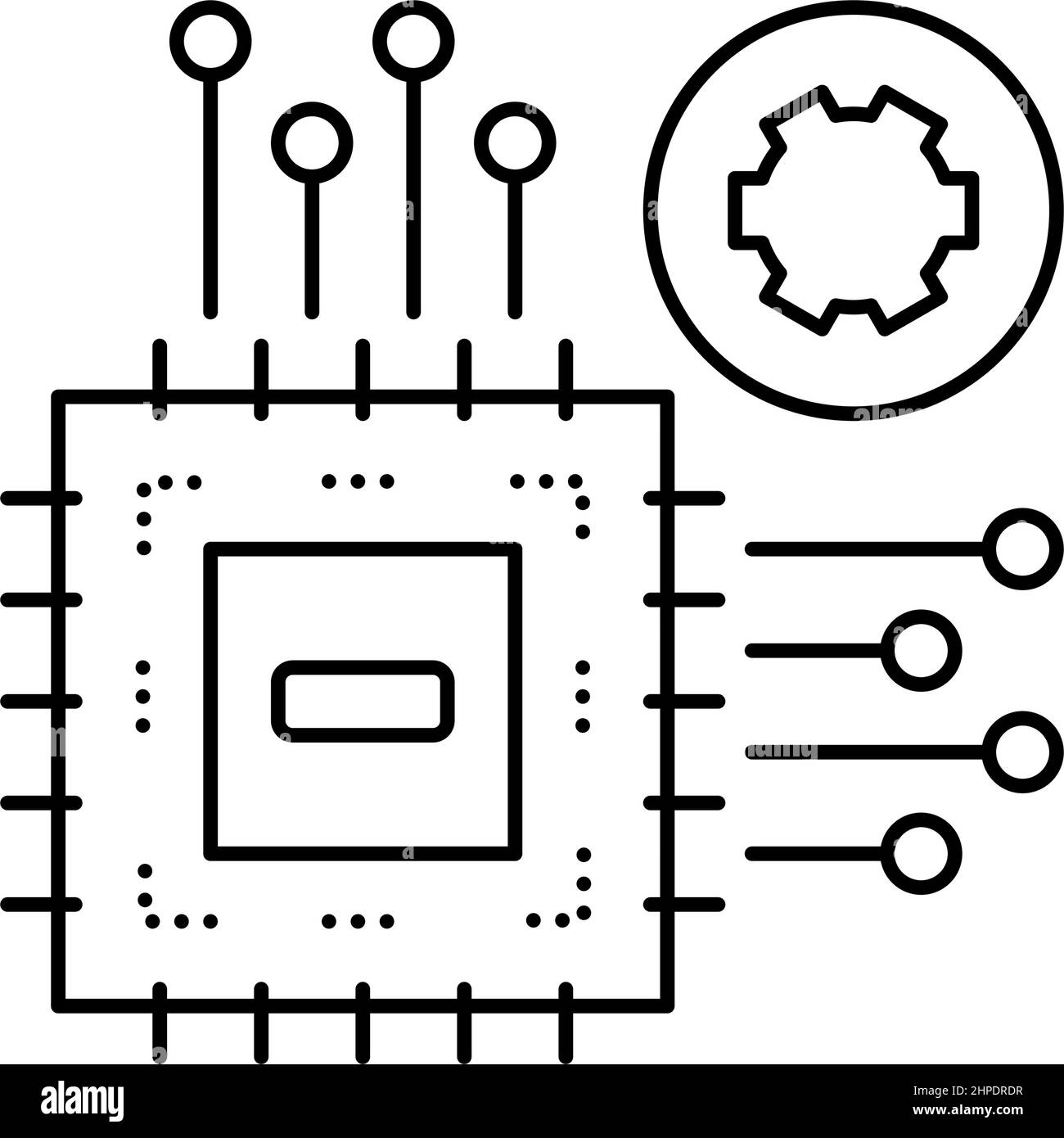 chip repair line icon vector illustration Stock Vector Image & Art - Alamy