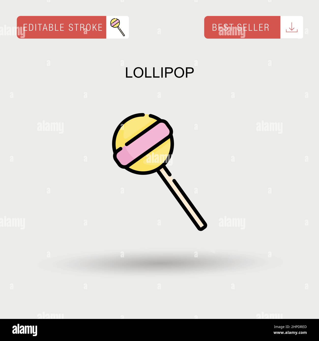 Lollipop Simple vector icon Stock Vector Image & Art - Alamy