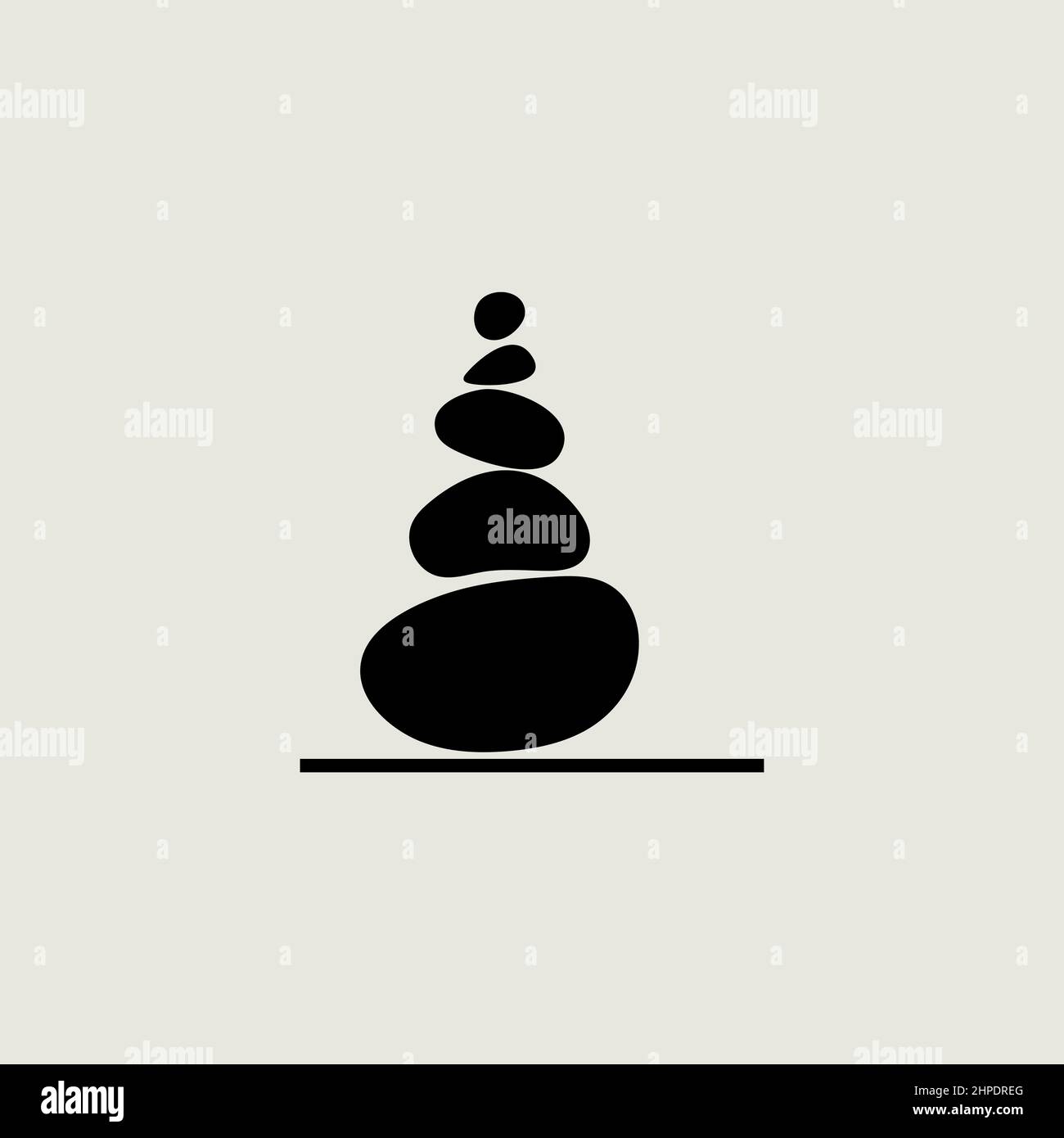 Life coaching, balance icon. Stack of stones Stock Vector Image & Art ...