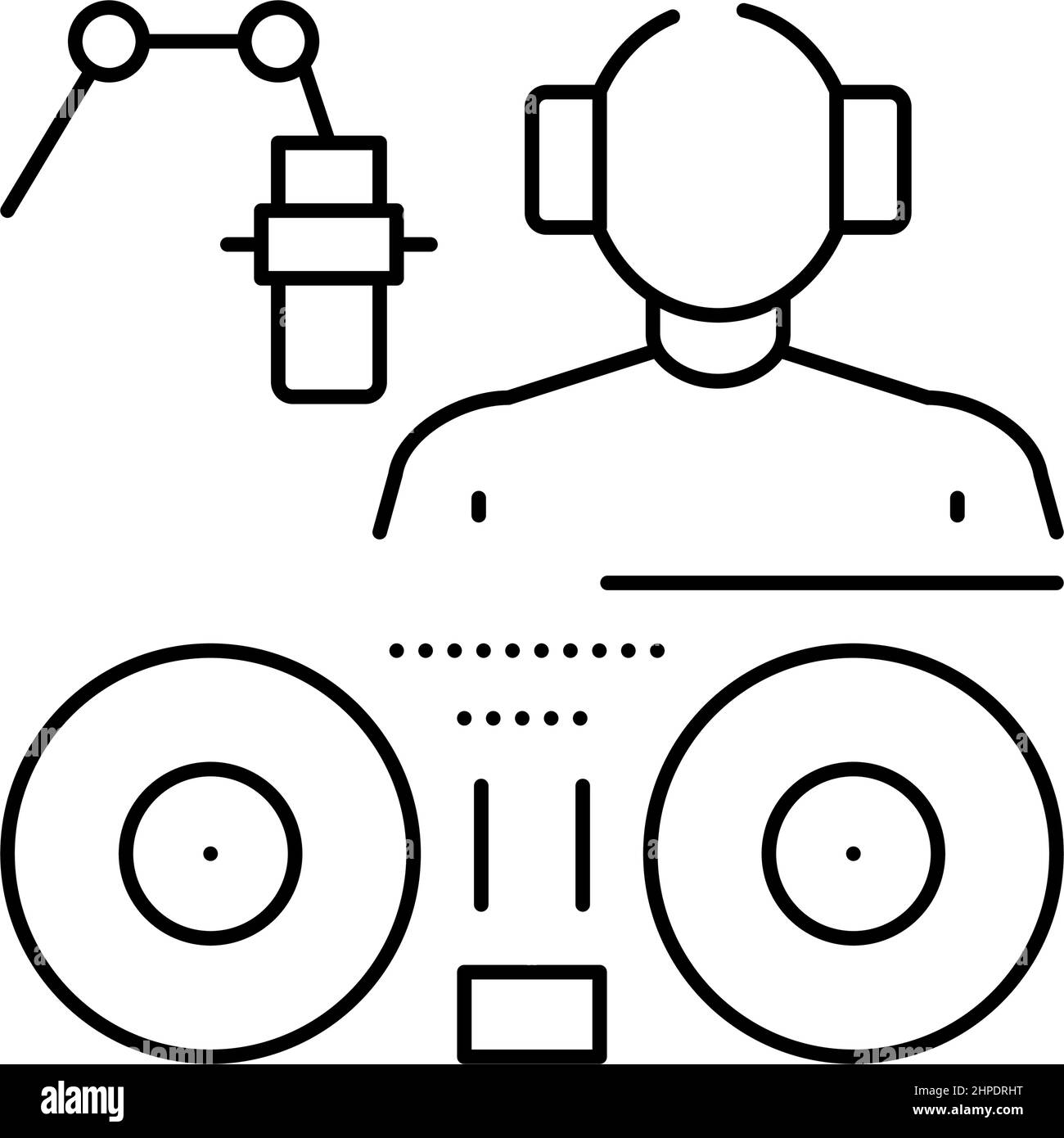 Dj radio host icon hi-res stock photography and images - Alamy
