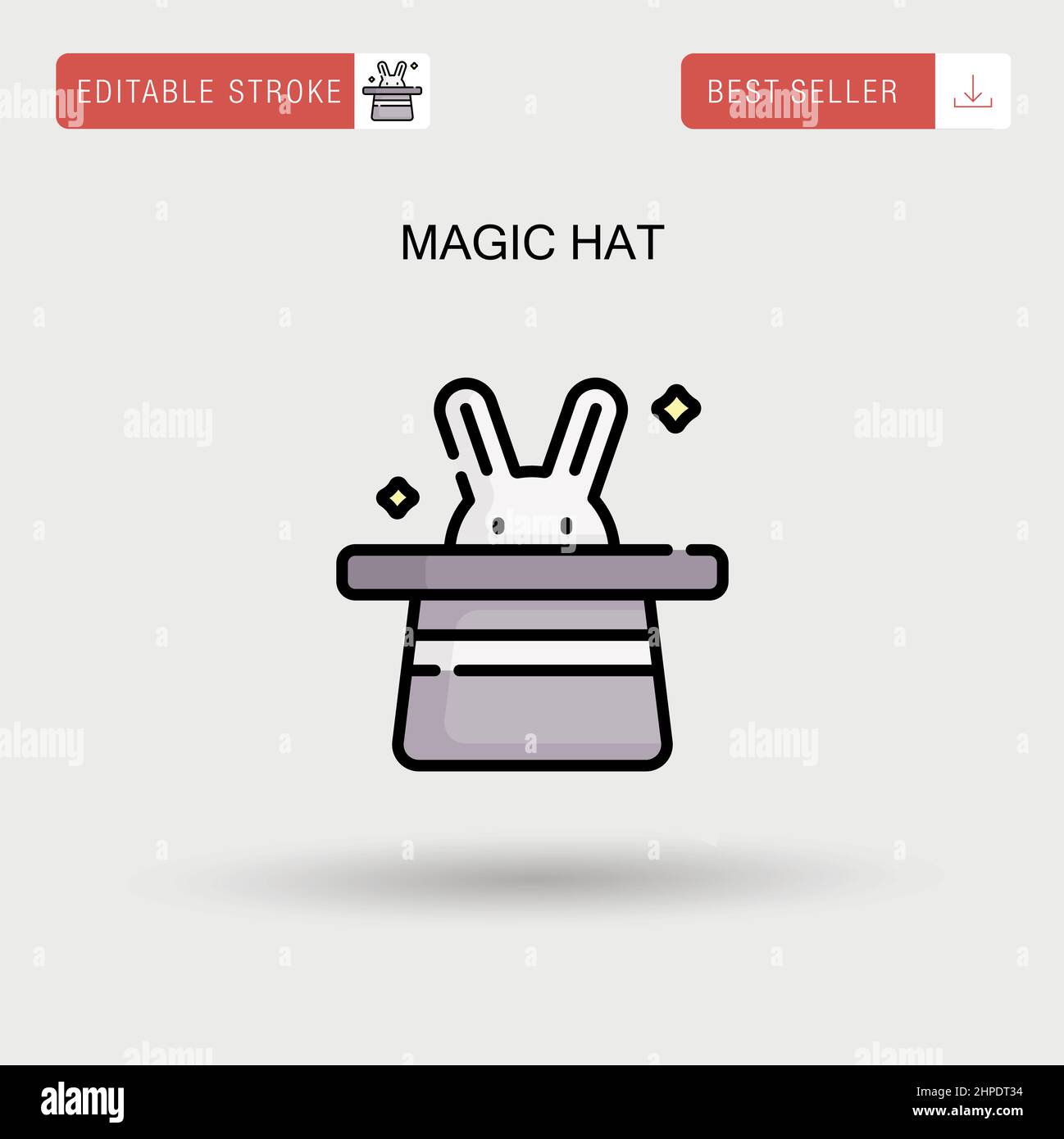 Magician black hat magic Stock Vector Images - Alamy