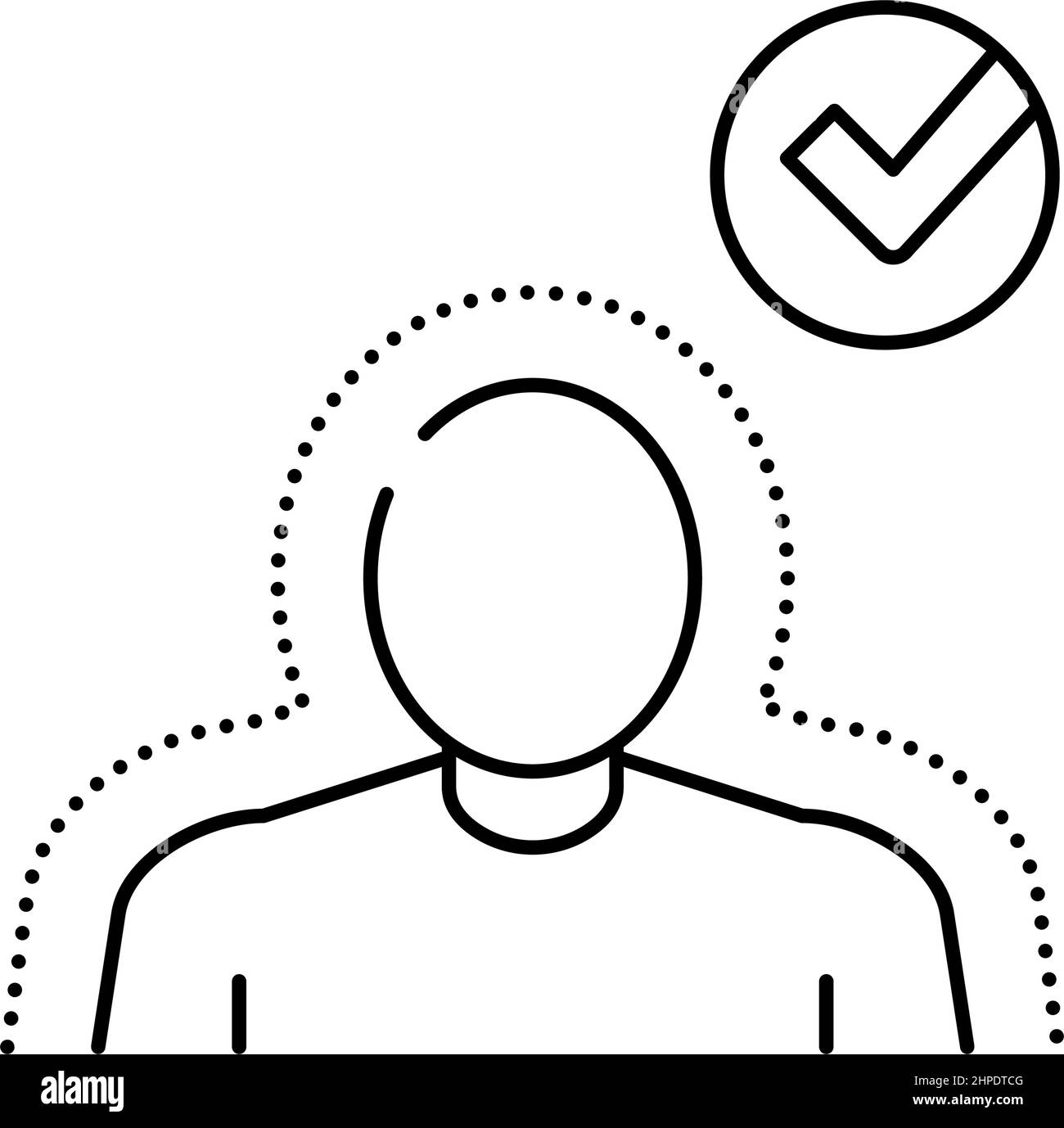 healthy human line icon vector illustration Stock Vector Image & Art ...