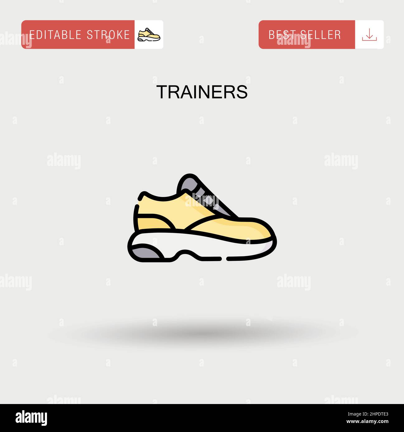 Trainers Simple vector icon Stock Vector Image & Art - Alamy