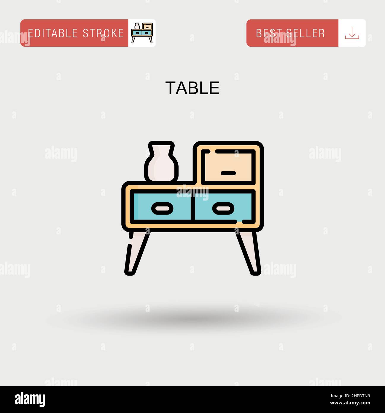 Vintage Table Display Stock Vector Images - Alamy