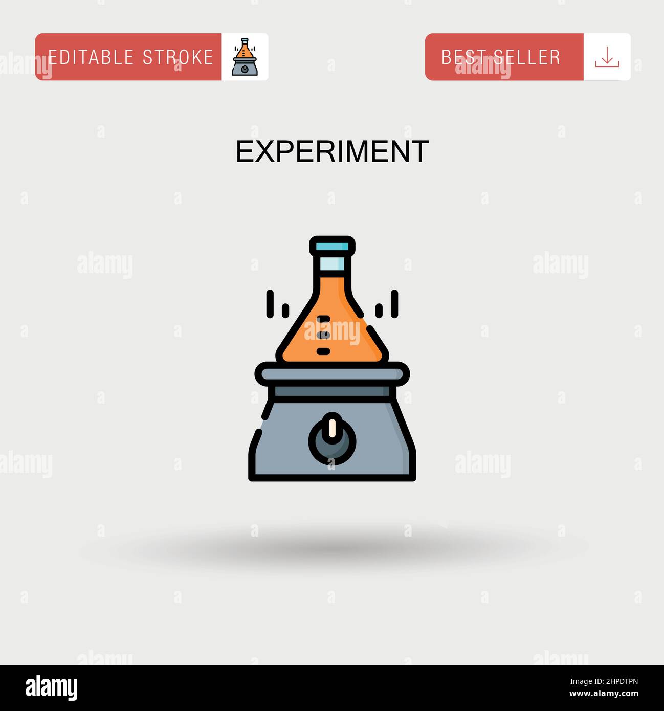 Experiment Simple vector icon Stock Vector Image & Art - Alamy