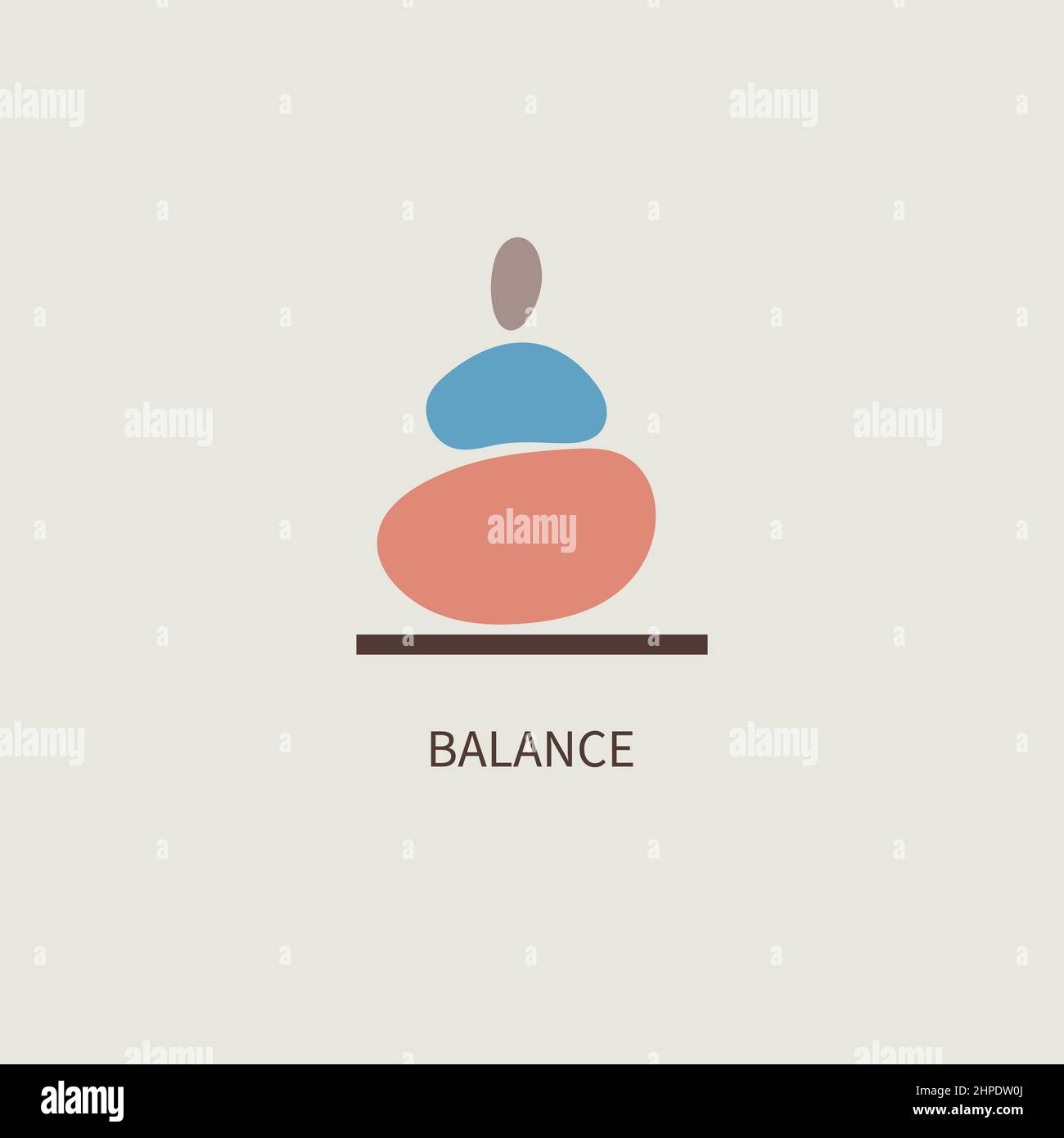 Life coaching, balance icon. Stack of stones Stock Vector Image & Art ...