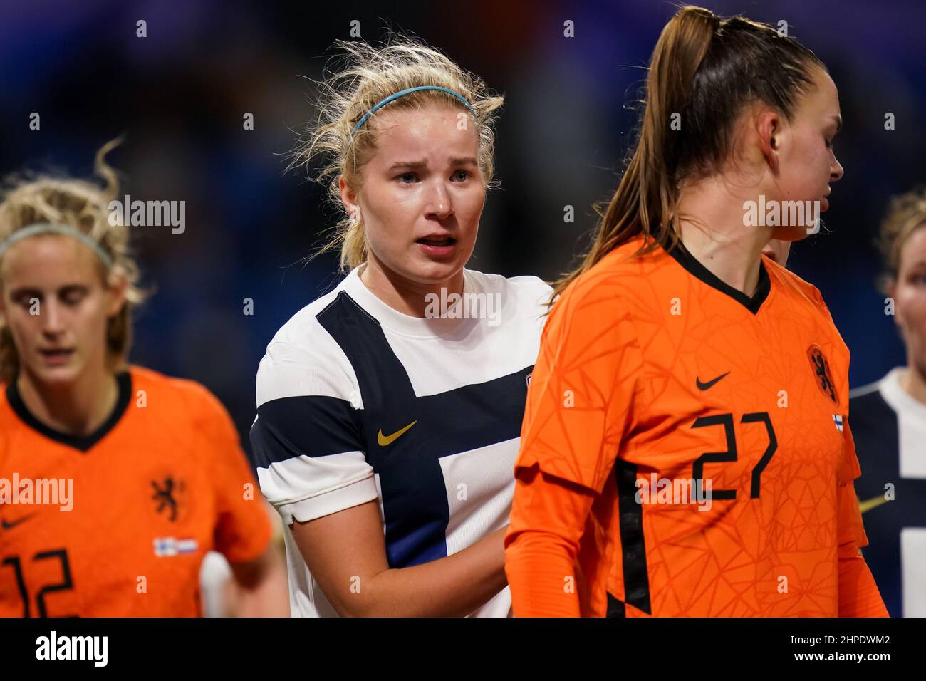 LE HAVRE, FRANCE - FEBRUARY 19: Eva Nystrom of Finland during the ...