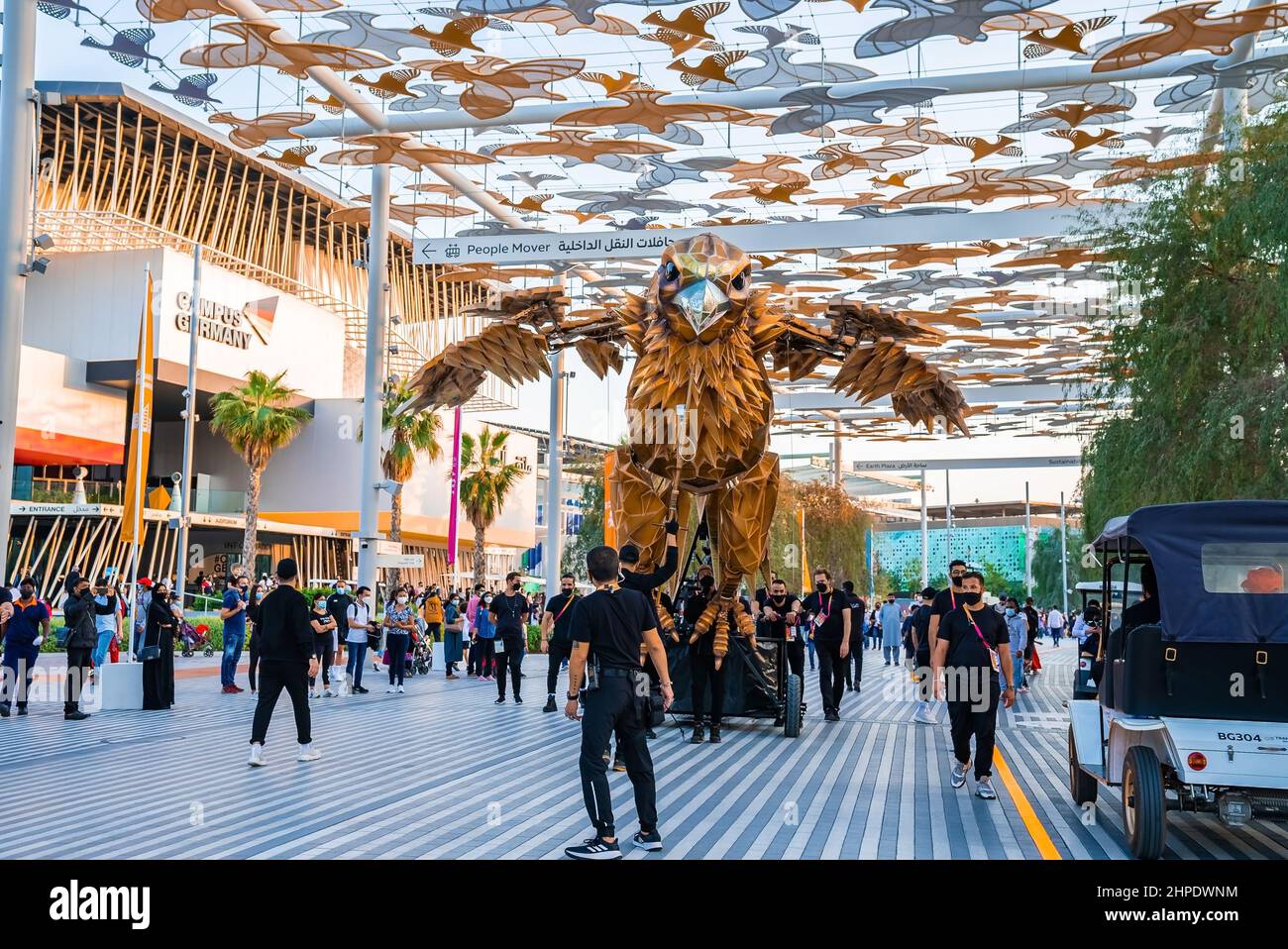 Dubai Expo 2020 exhibition show with many amazing pavilions Stock Photo ...