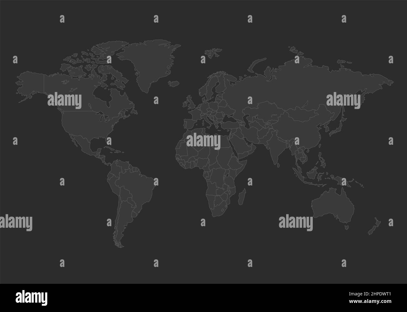 World map, design dark blackboard background, blank Stock Photo - Alamy