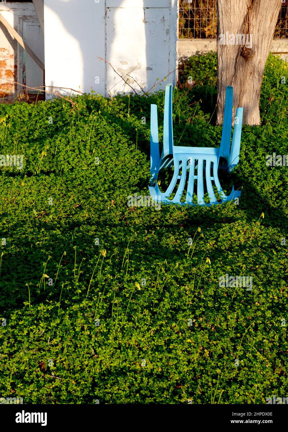 Chair upside down hi-res stock photography and images - Alamy