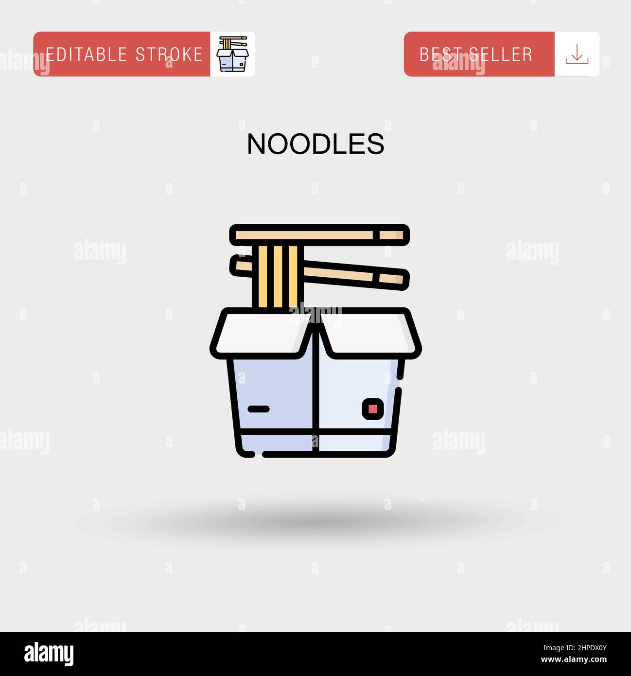 Chinese noodles Stock Vector Images - Alamy