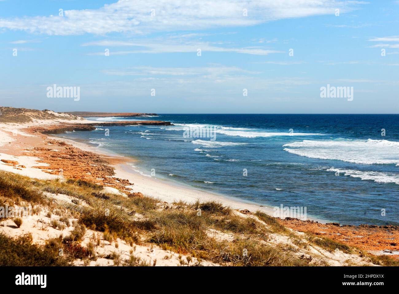 Coastal beach scene, Macleod, Northwest, Western Australia Stock Photo ...