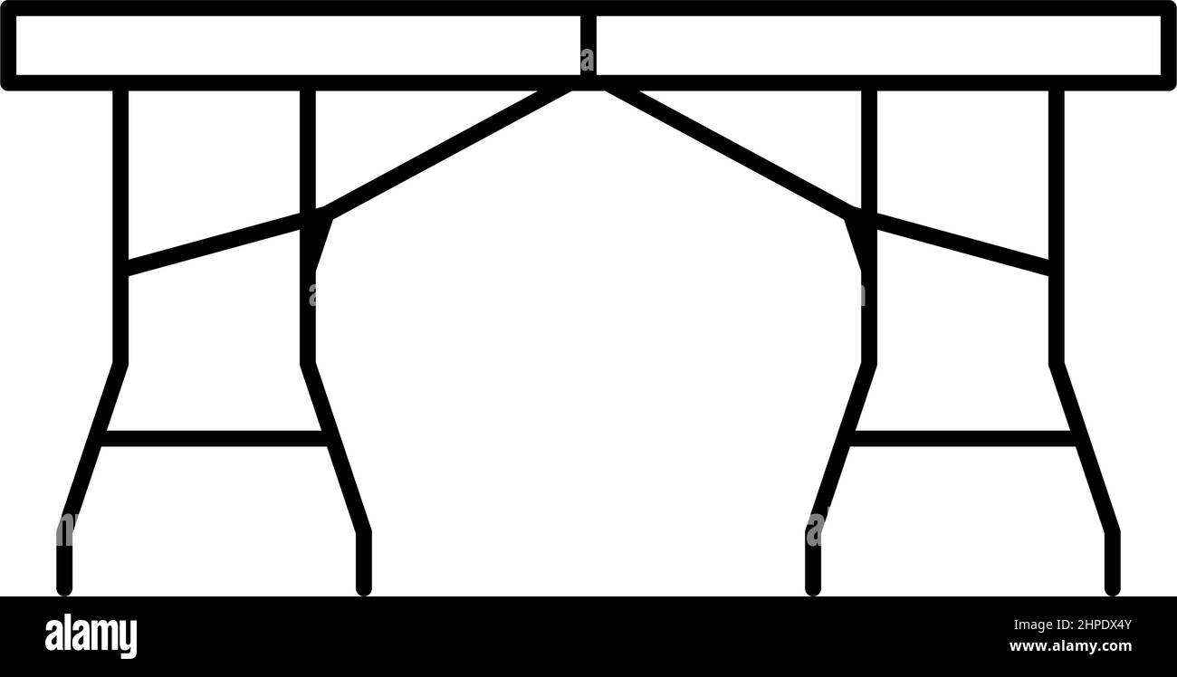 folding table line icon vector illustration Stock Vector Image & Art ...