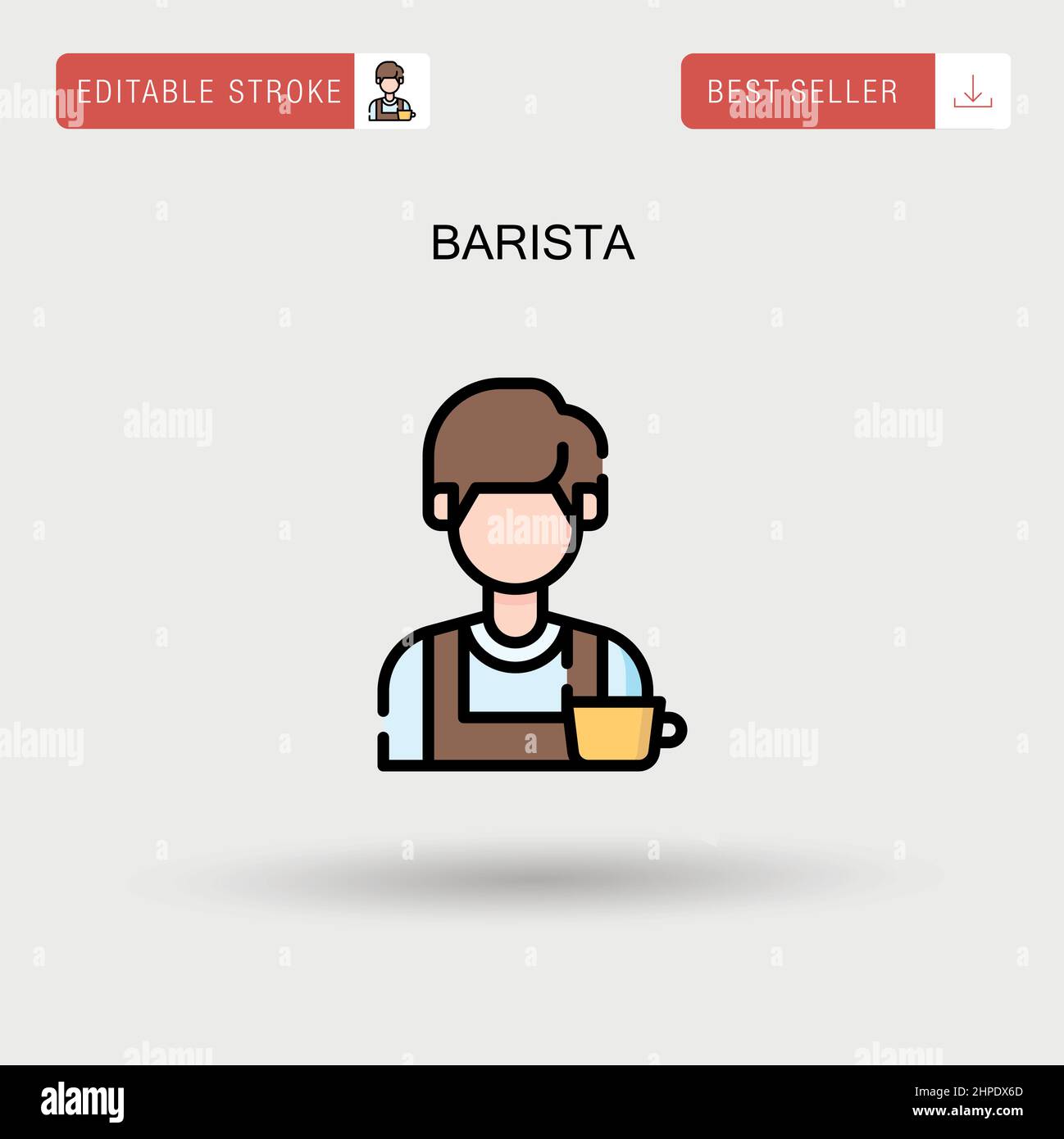 Coffee shop barista hot Stock Vector Images - Alamy