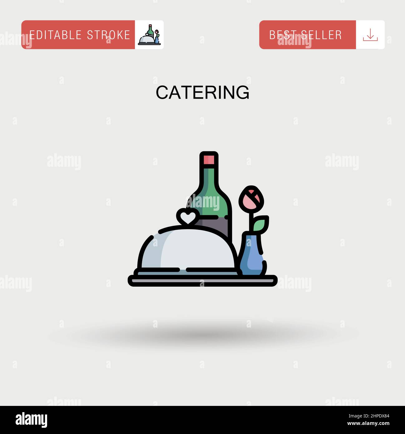 Catering Simple vector icon Stock Vector Image & Art - Alamy