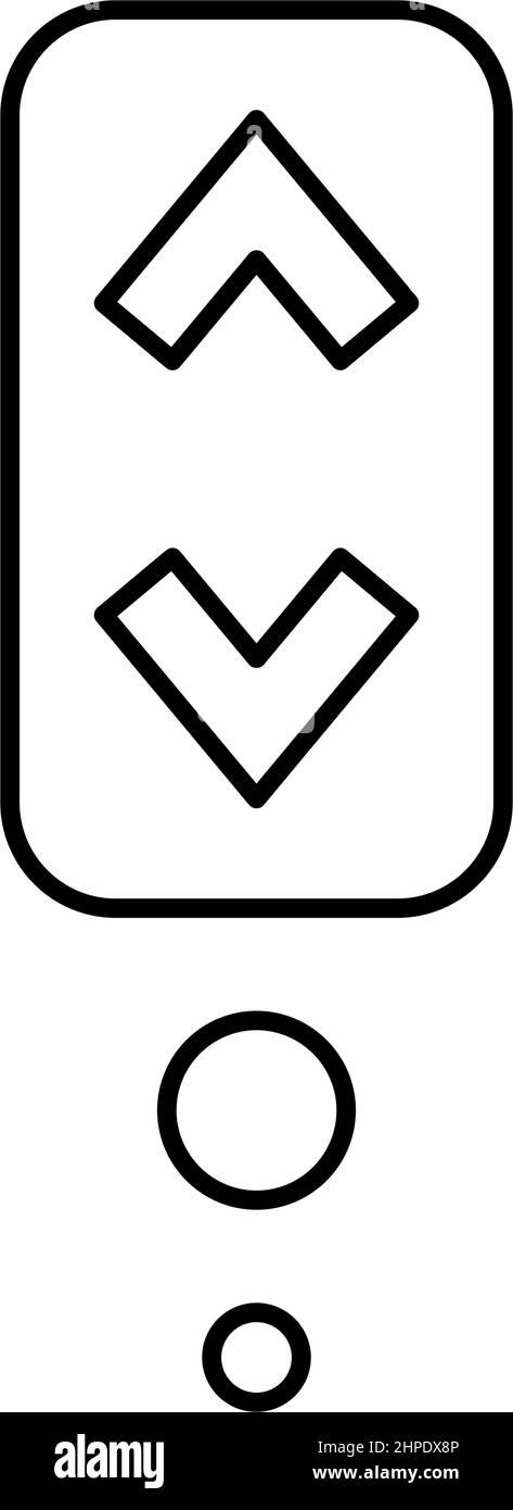 scroll symbol line icon vector illustration Stock Vector Image & Art ...