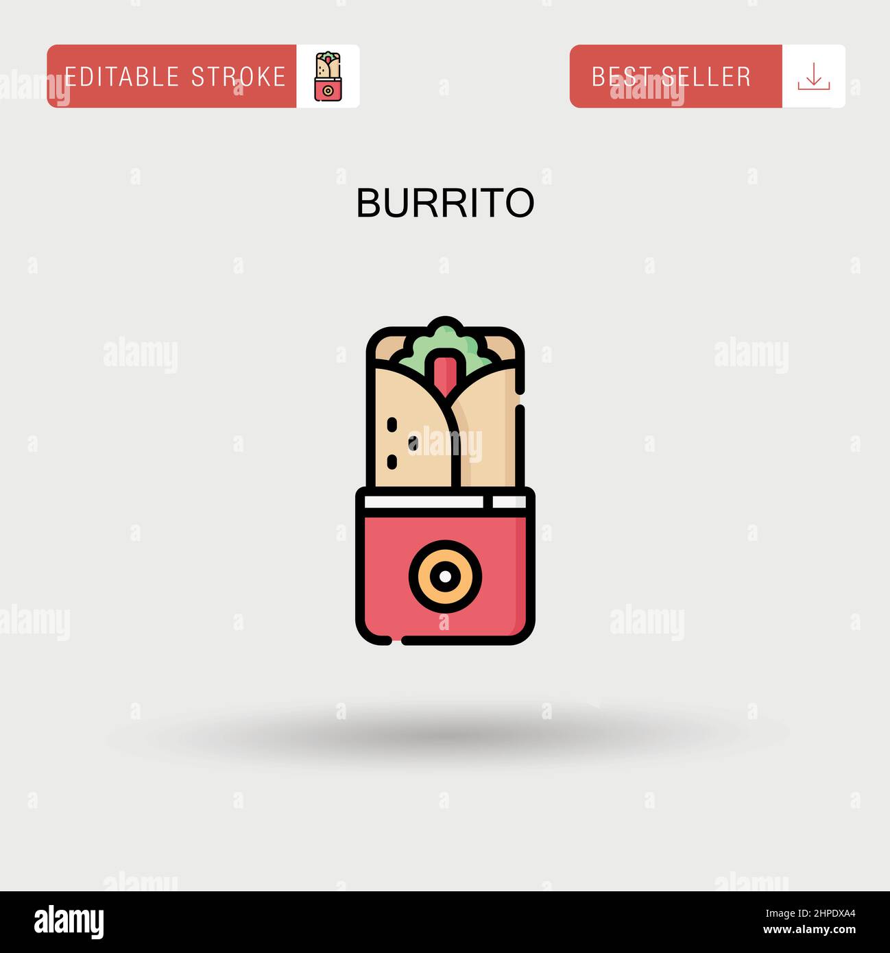Burrito Stock Vector Images - Alamy