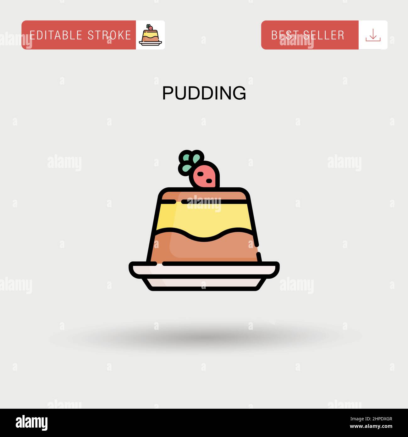 Pudding Stock Vector Images - Alamy