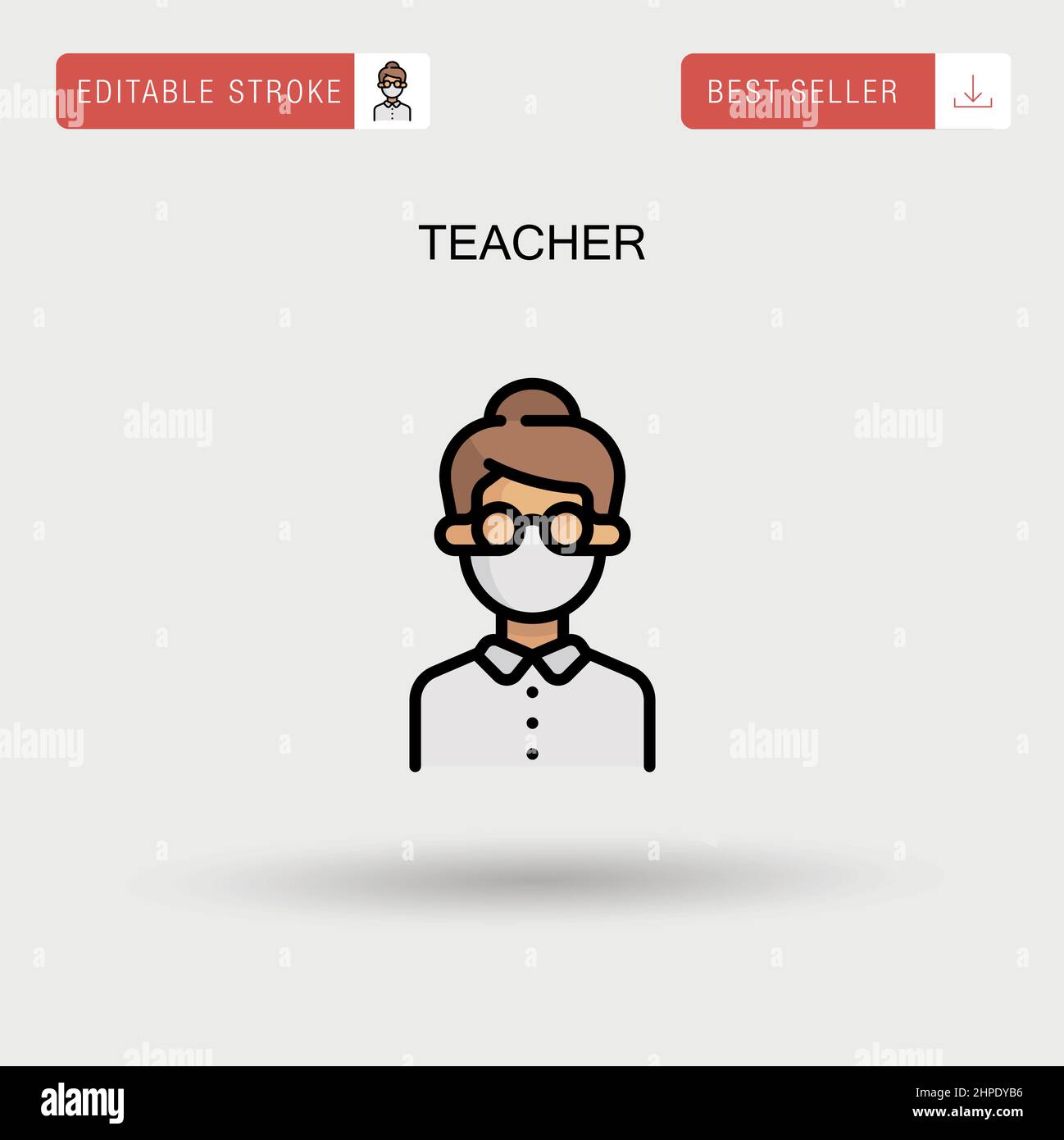 Children teacher icon hi-res stock photography and images - Alamy