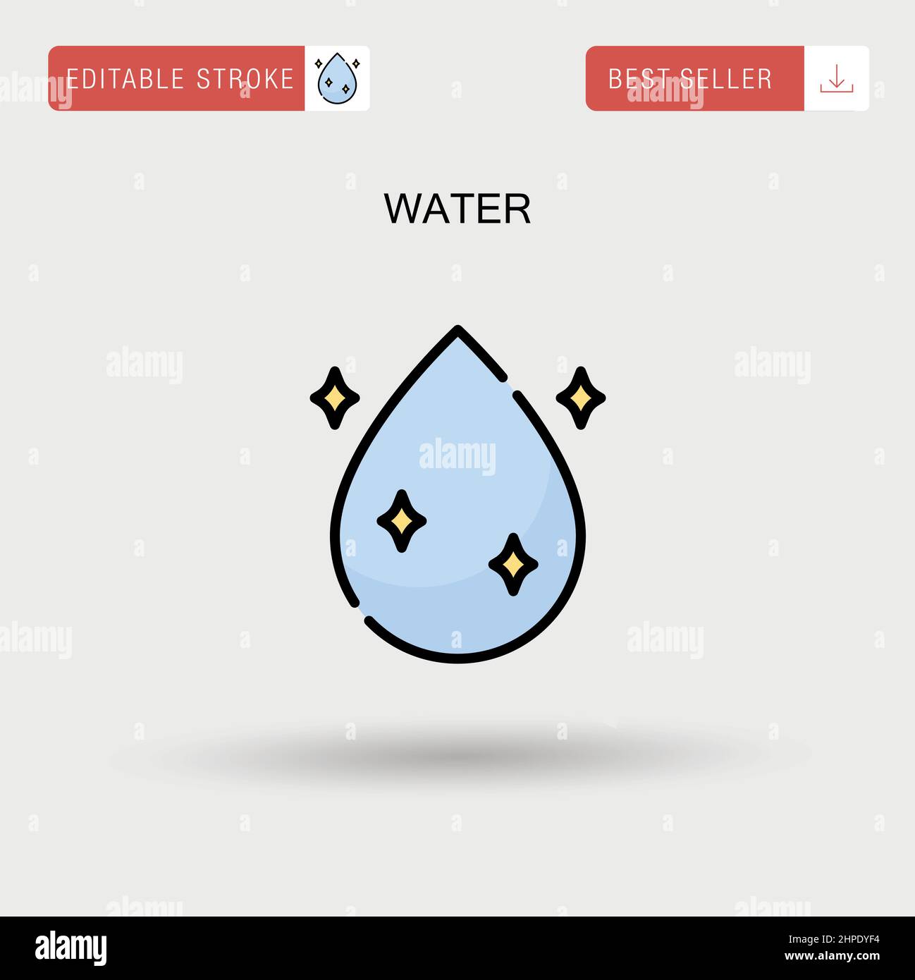 Water Simple vector icon Stock Vector Image & Art - Alamy