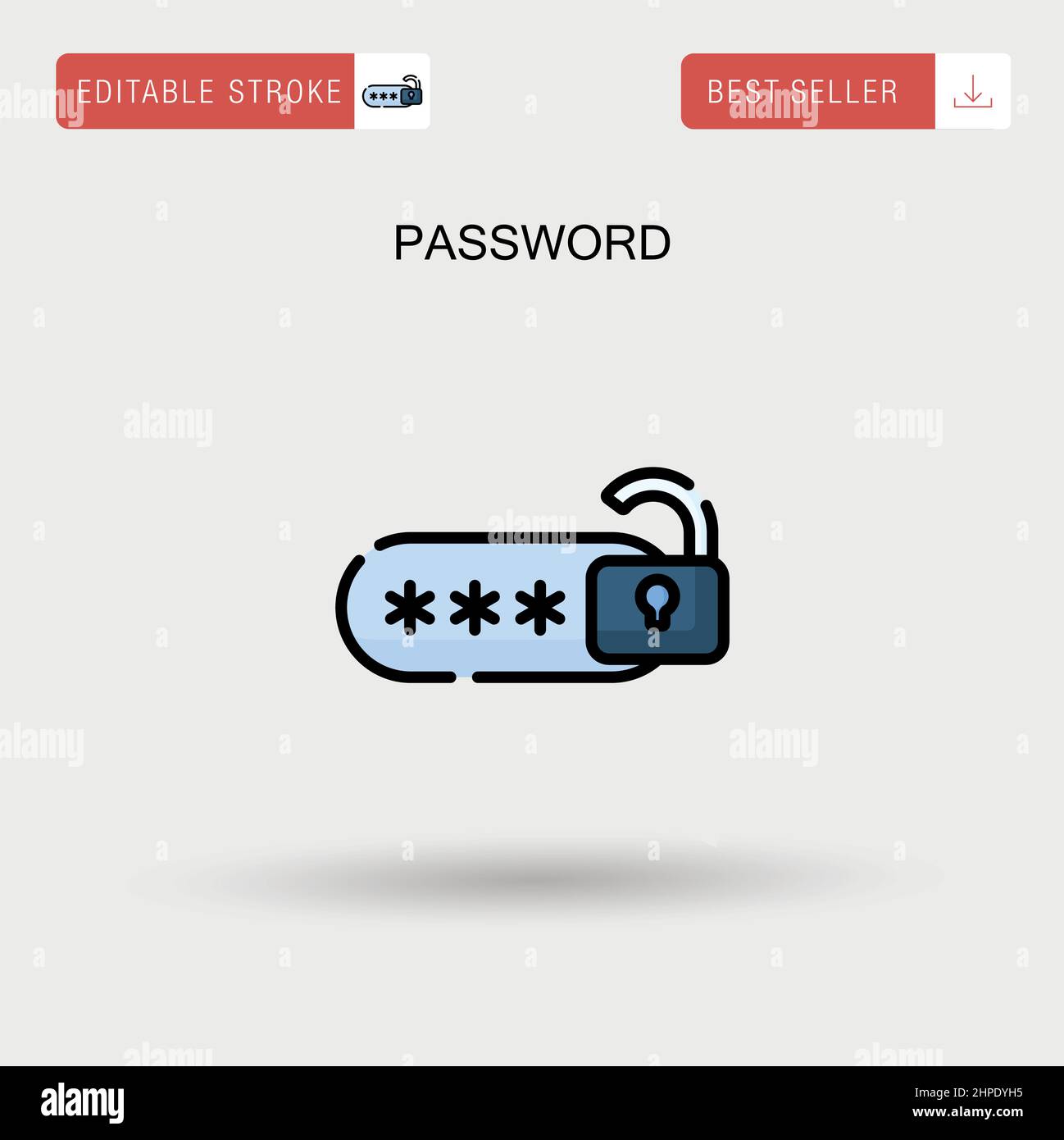 Password Simple vector icon Stock Vector Image & Art - Alamy