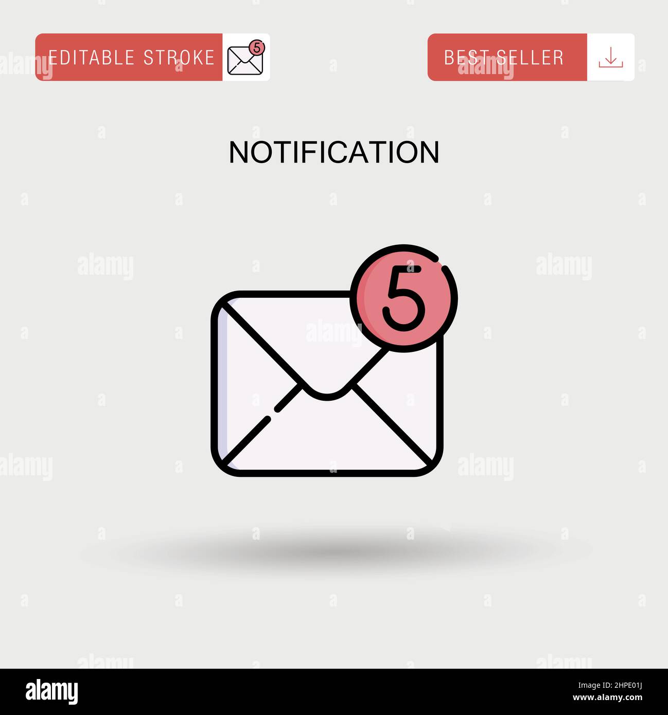 Notification message smartphone reminder Stock Vector Images - Alamy