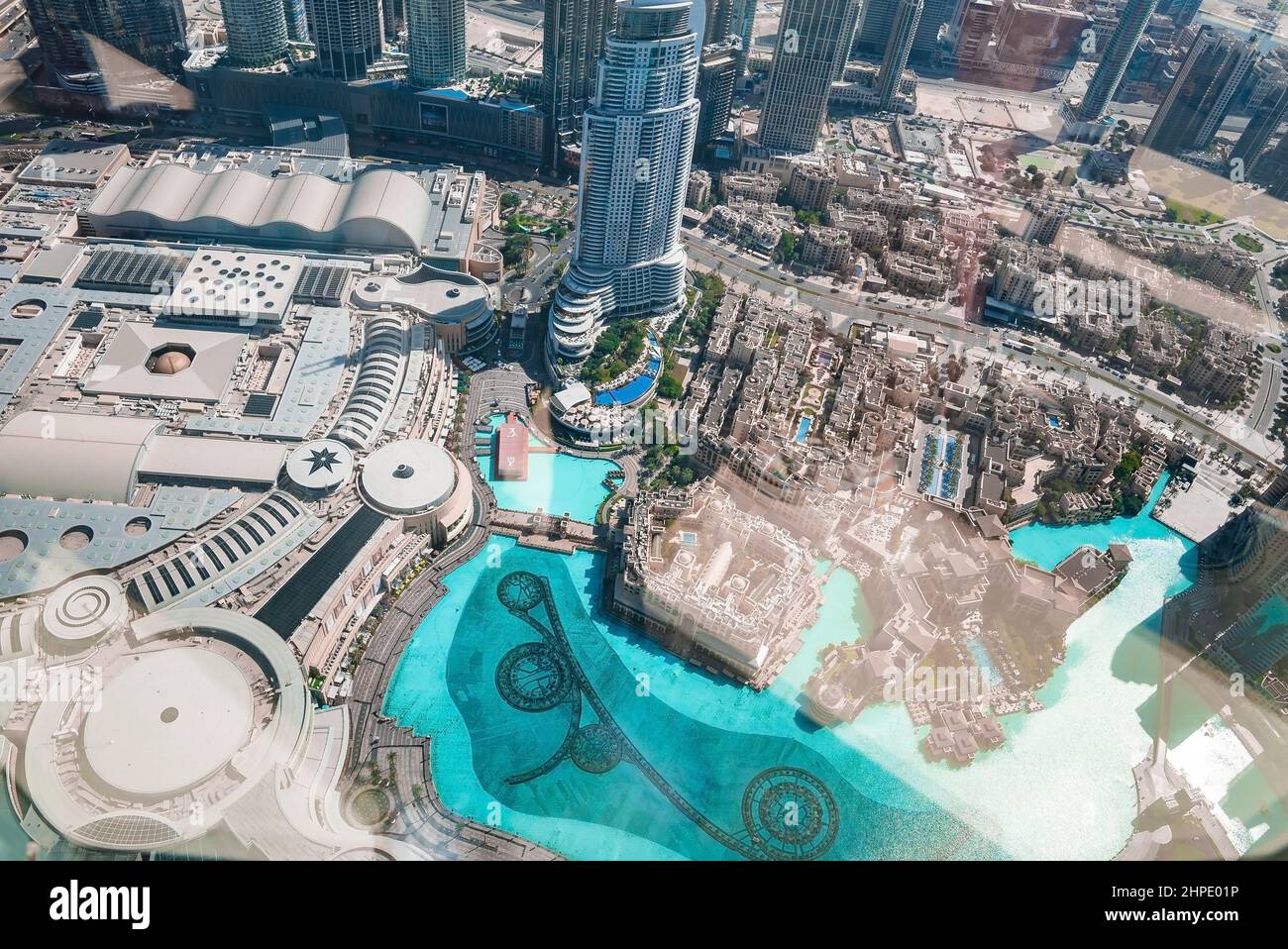 Amazing Dubai skyline view from above, UAE Stock Photo - Alamy