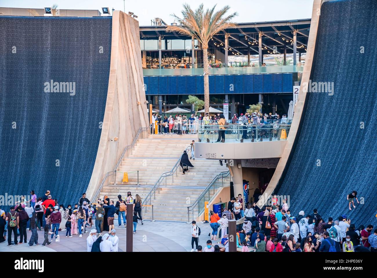 Dubai Expo 2020 exhibition show with many amazing pavilions Stock Photo ...